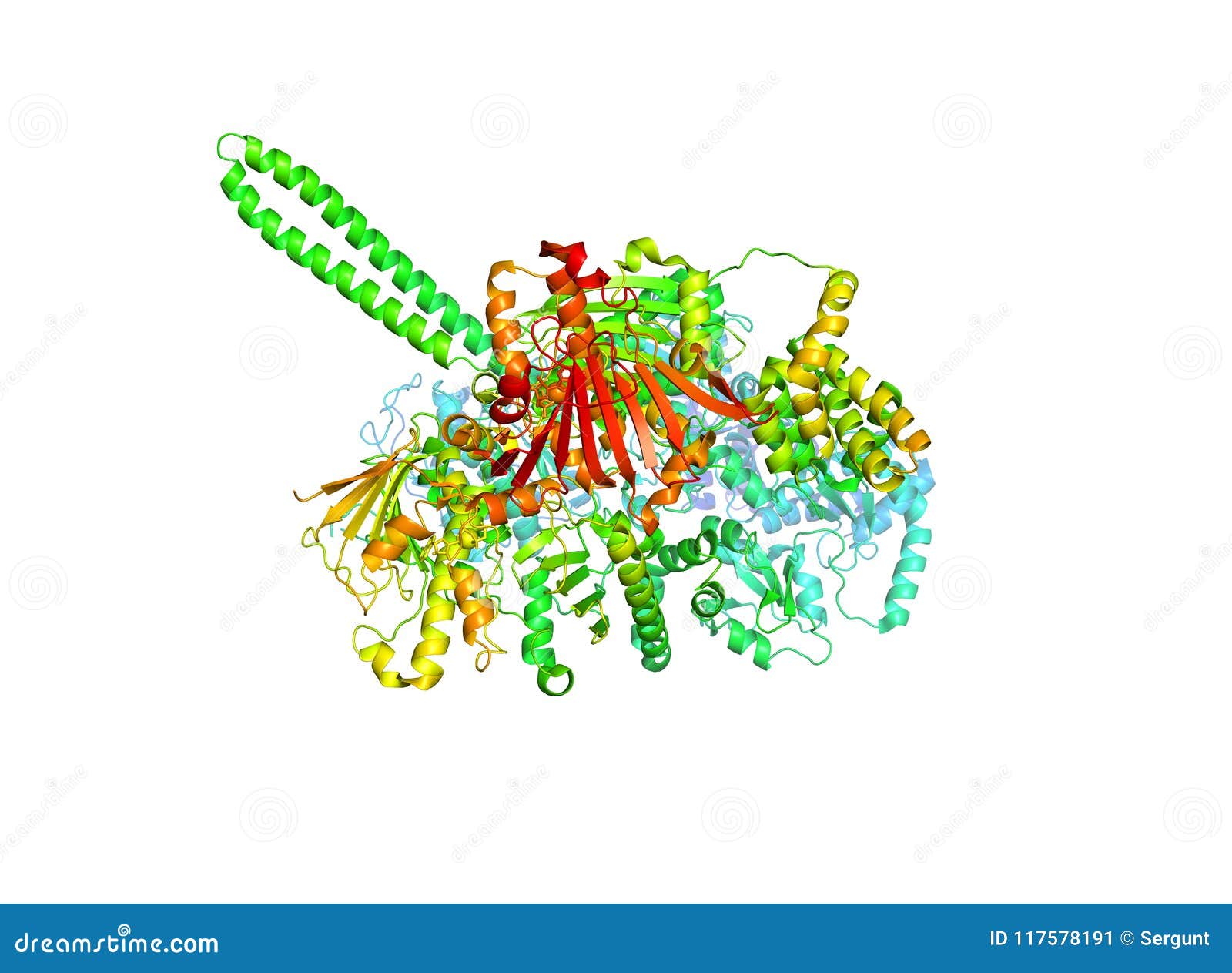 The Crystal Structure of the Tumor Marker Protein. Stock Illustration ...