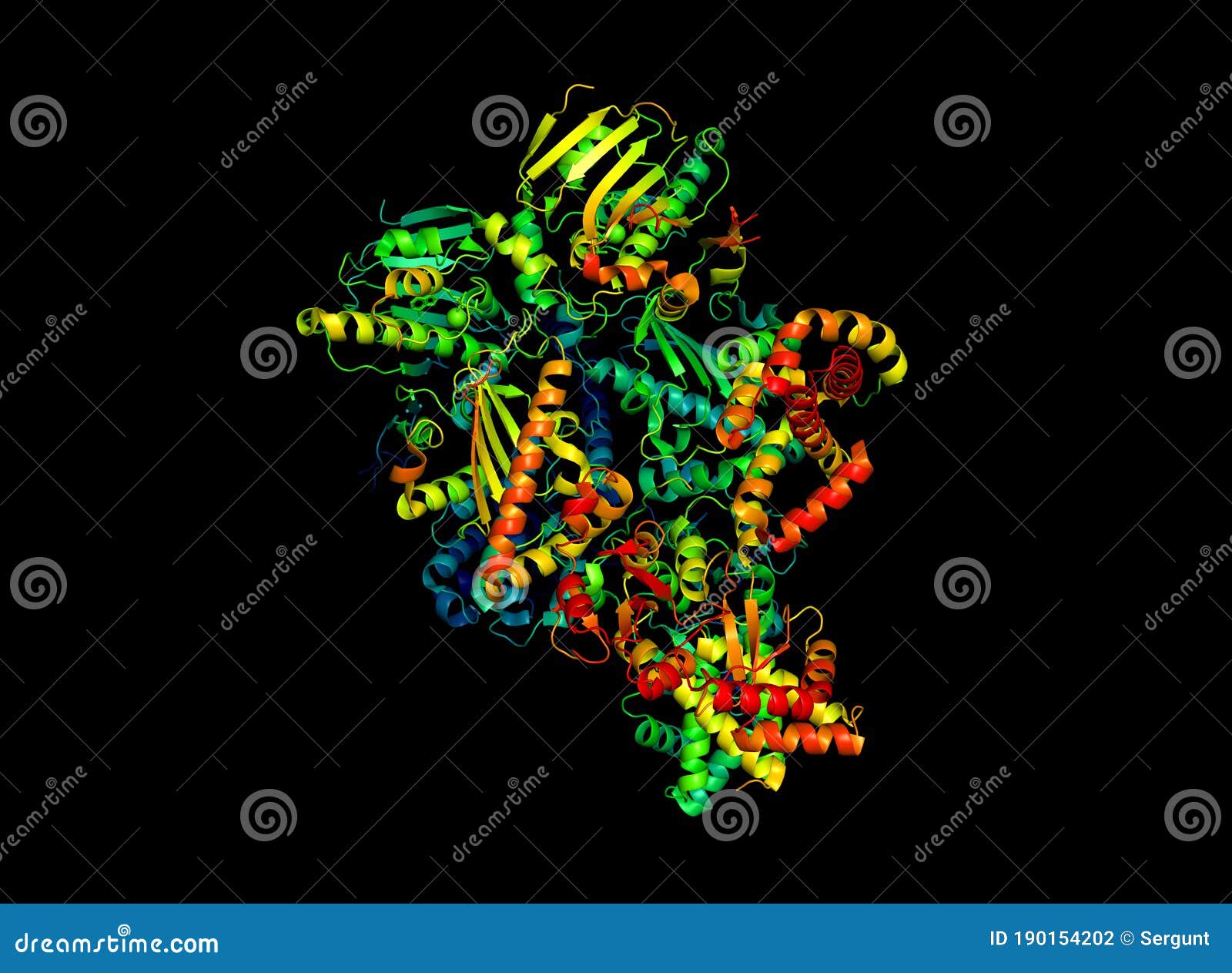 The Crystal Structure of the Tumor Marker Protein Stock Illustration ...