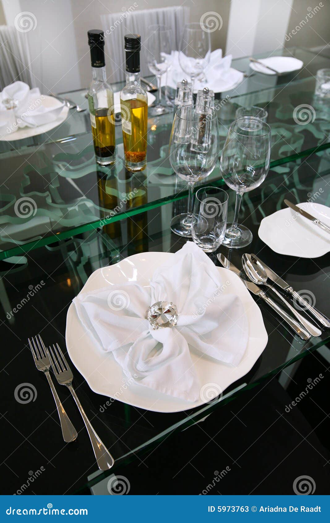 Crystal table stock image. Image of cafe, holiday, festivity - 5973763