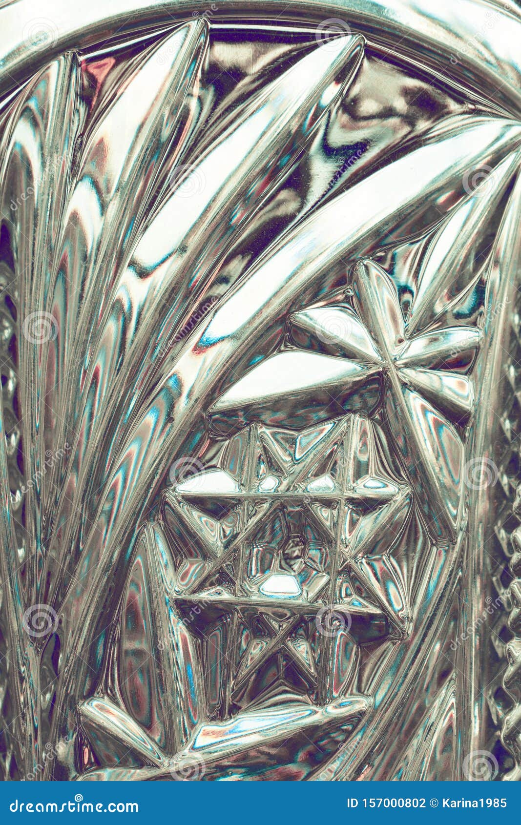 Crystal Texture. Closeup of a Crystal Vase Stock Photo - Image of ...