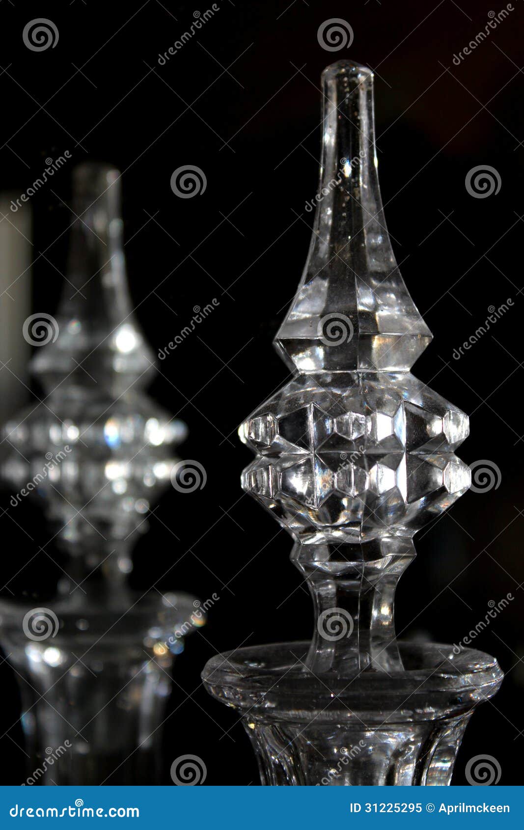 Crystal Topper stock image. Image of mirrored, bottle - 31225295