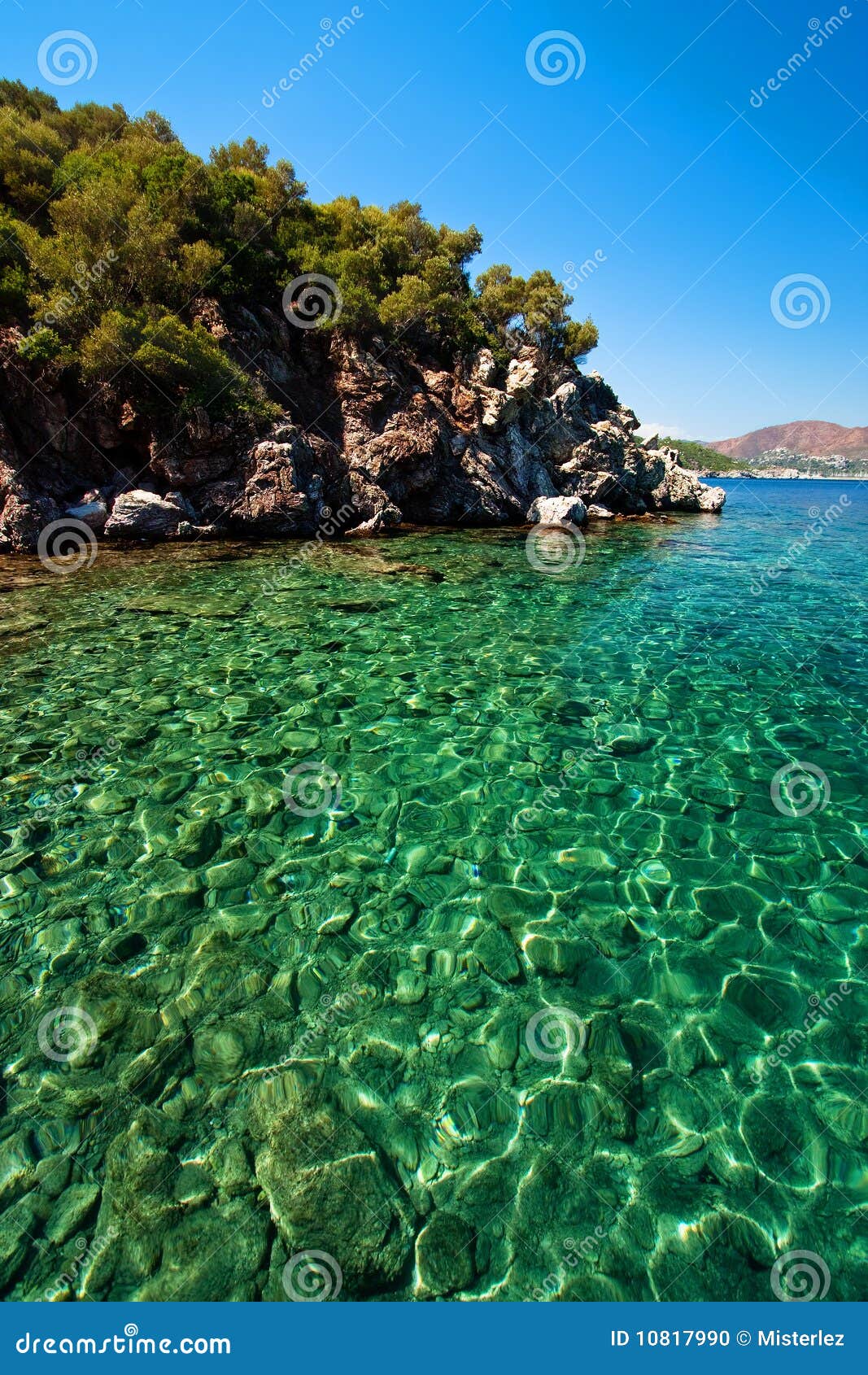 Crystal turqoise Water stock photo. Image of relax, seascape - 10817990