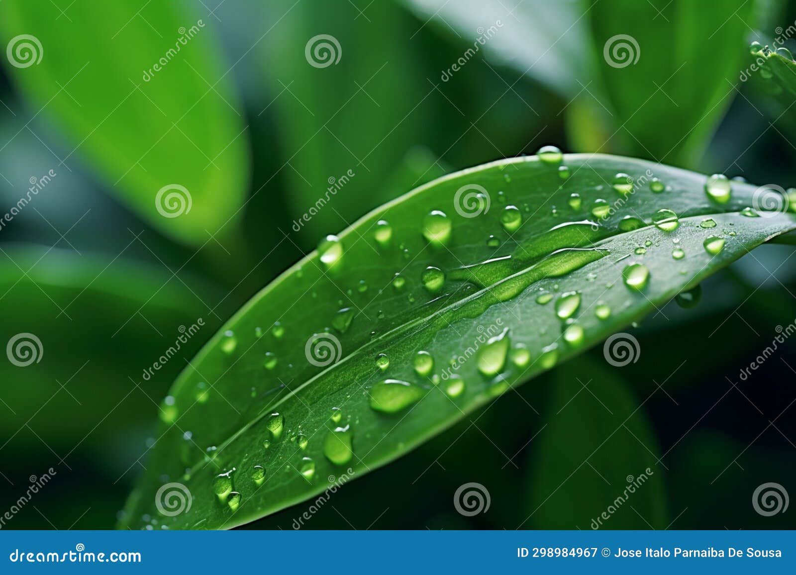 Crystalclear Water Droplets Forming on the Surface Stock Image - Image ...