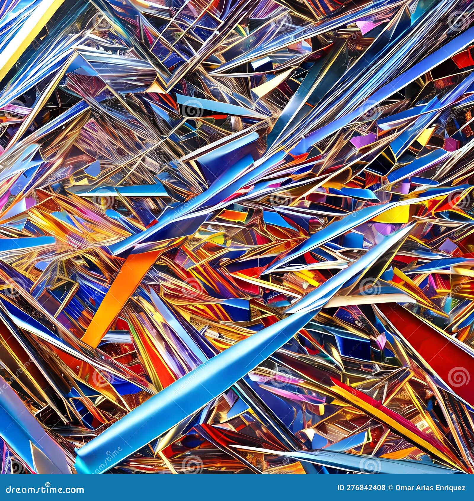 Crystaline Chaos: an Abstract Representation of Chaos, Created with ...