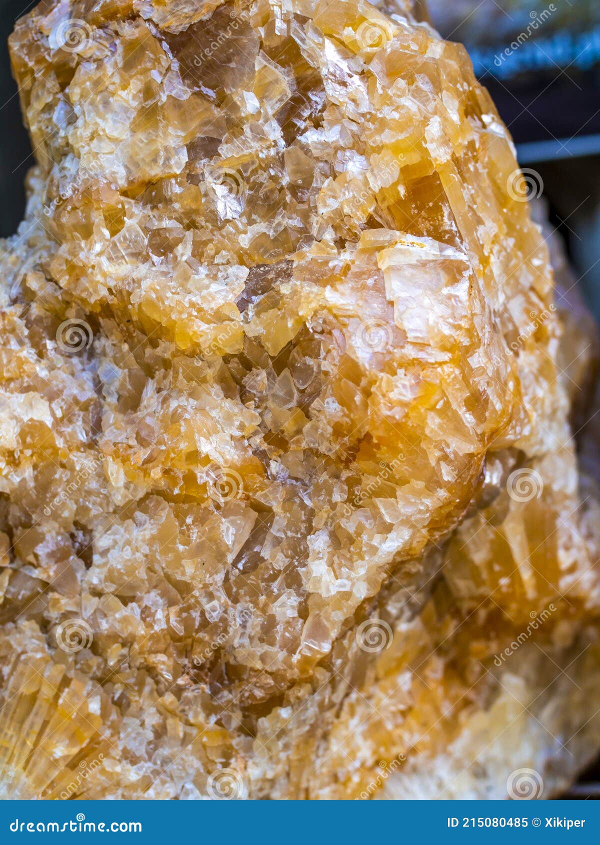 Crystalline Calcite Crystal Natural Piece Stock Image - Image of ...