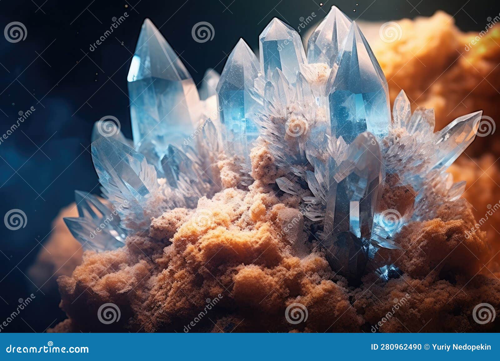 Crystalline Formations Patterns and Delicate Structures. Generative AI ...