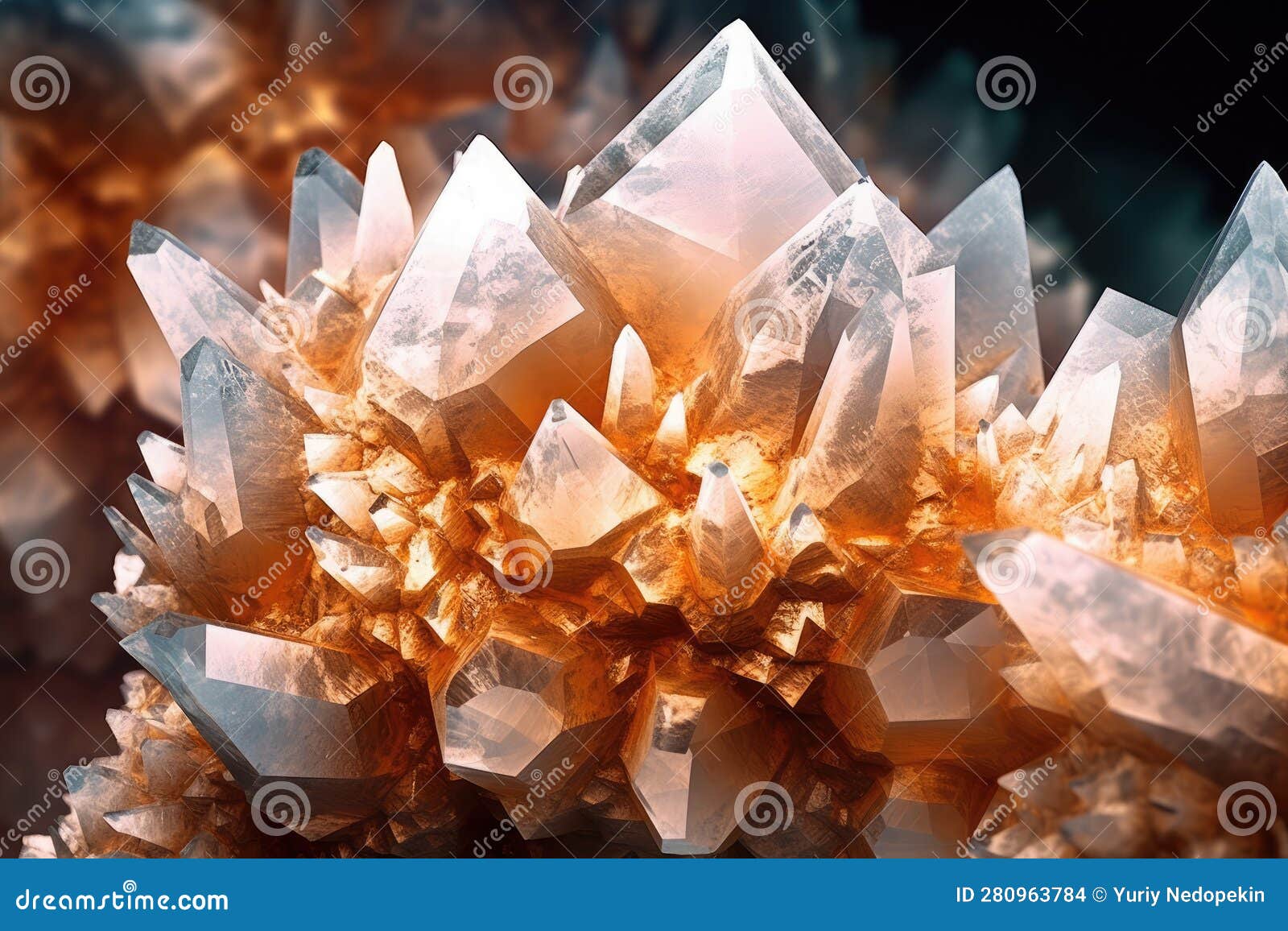 Crystalline Formations Patterns and Delicate Structures. Generative AI ...