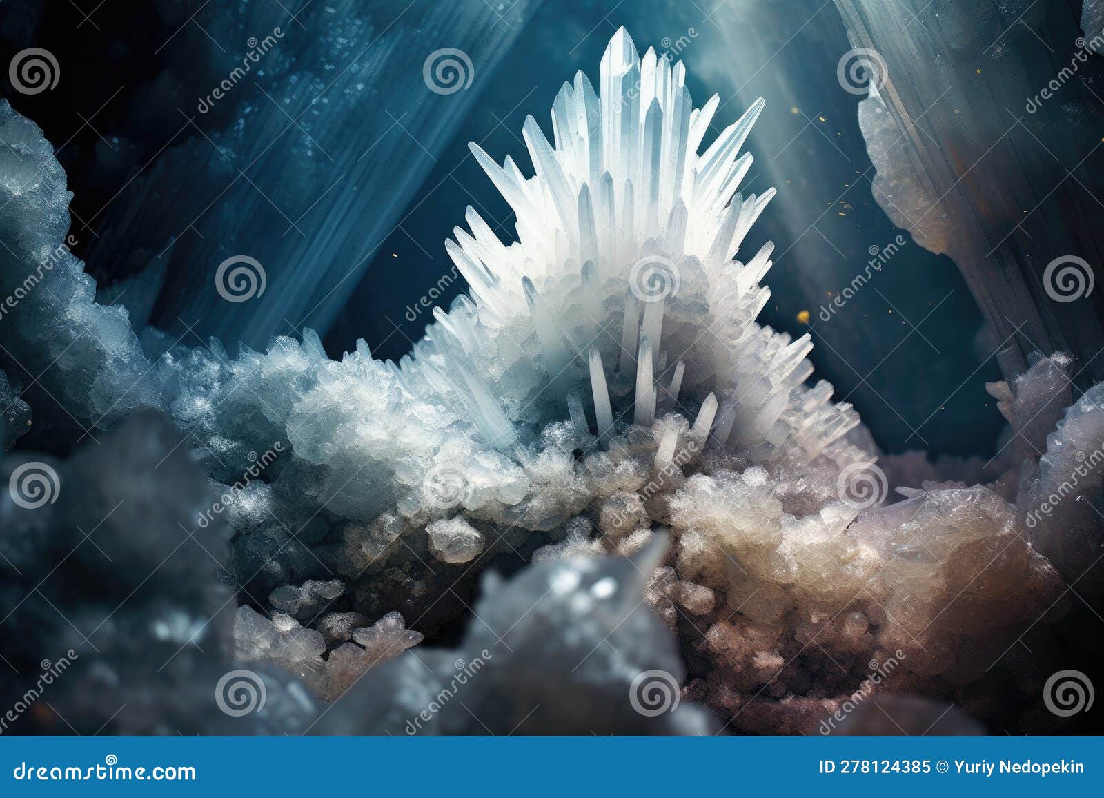 Crystalline Formations Patterns and Delicate Structures. Generative AI ...