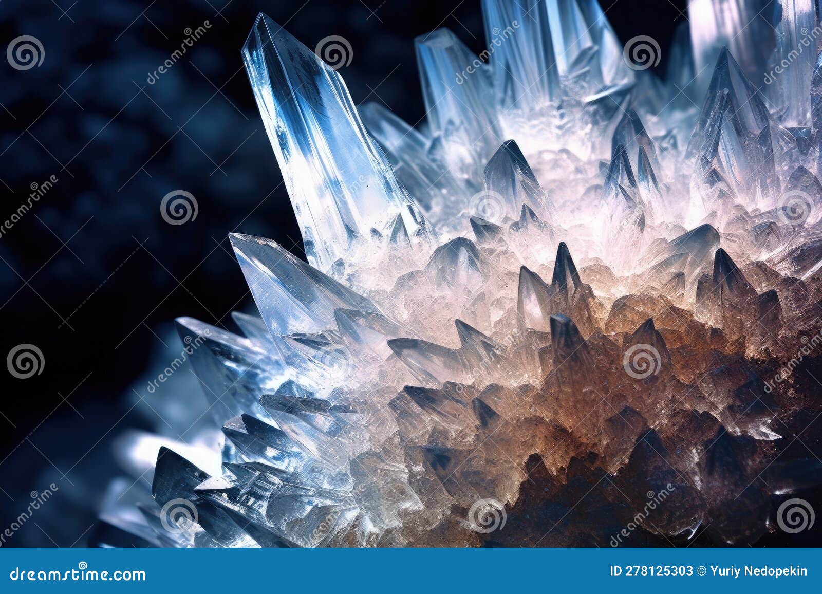 Crystalline Formations Patterns and Delicate Structures. Generative AI ...