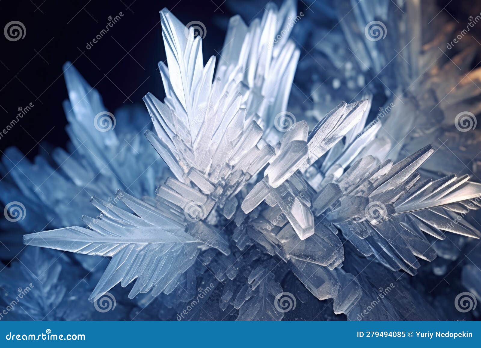 Crystalline Formations Patterns and Delicate Structures. Generative AI ...
