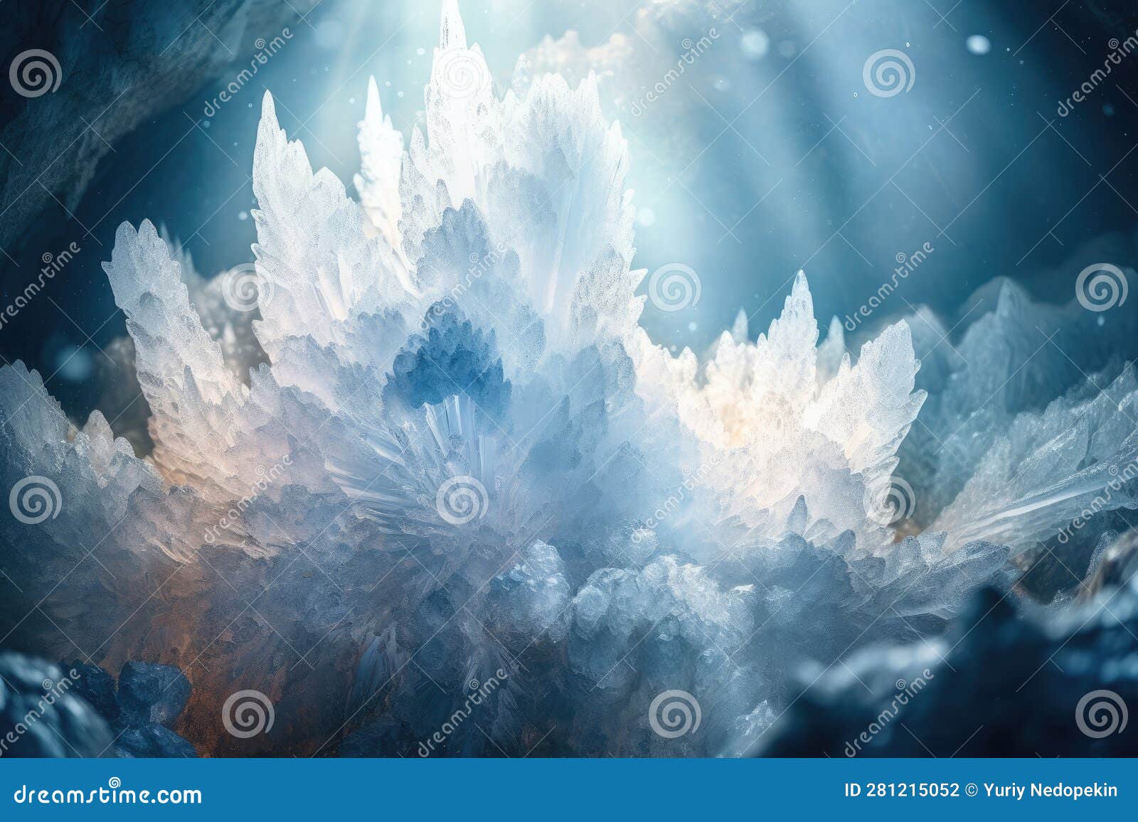 Crystalline Formations Patterns and Delicate Structures. Generative AI ...