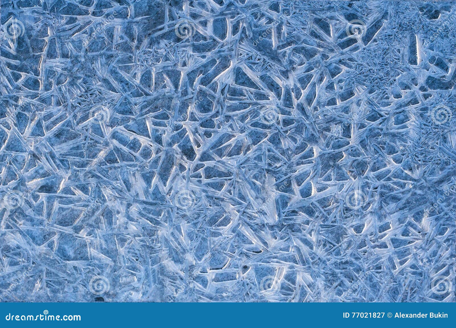 The Crystalline Structure of Ice Stock Image - Image of prickly, nature ...
