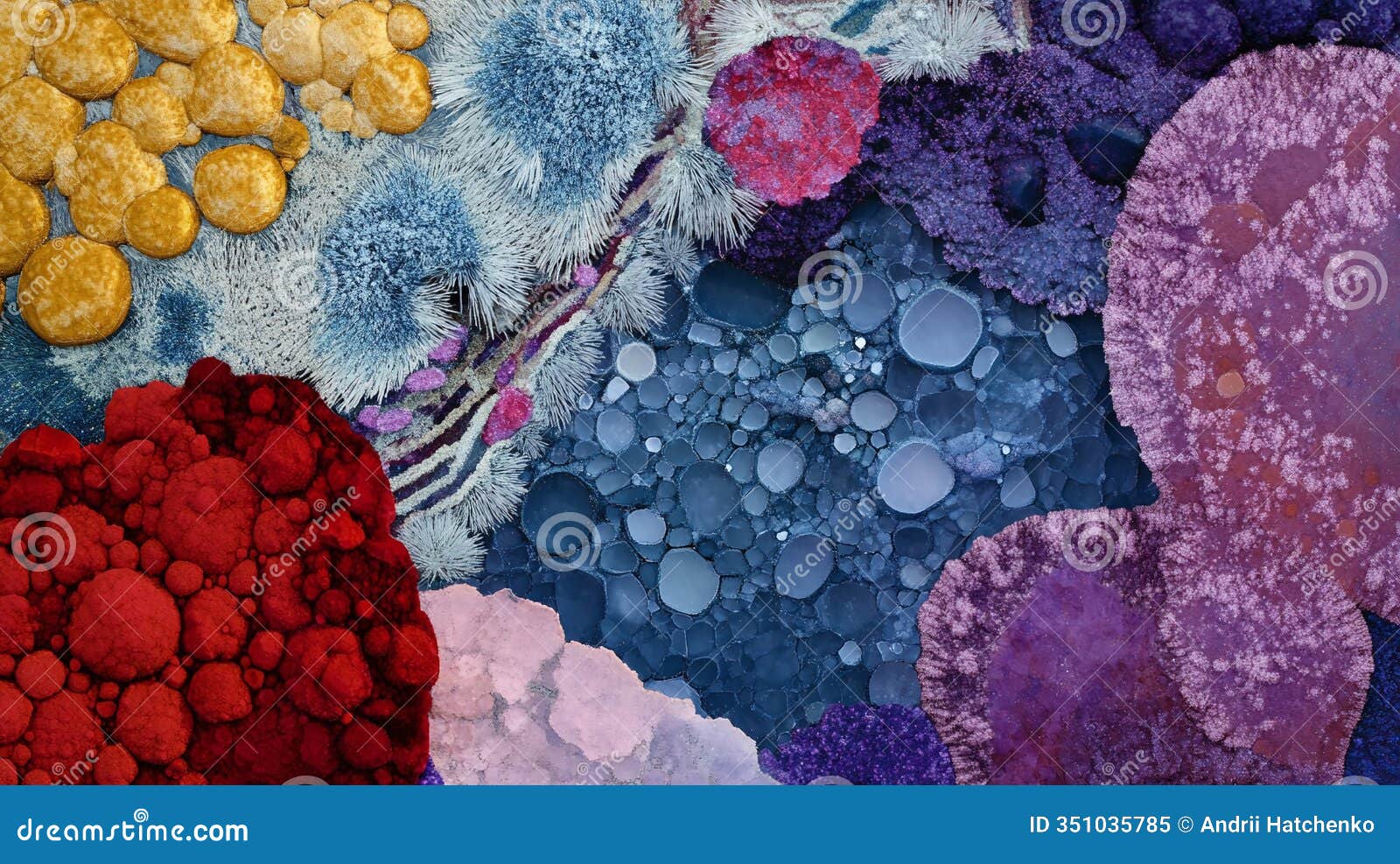 Crystallization Patterns of Various Salts Creating Dendritic Growth ...