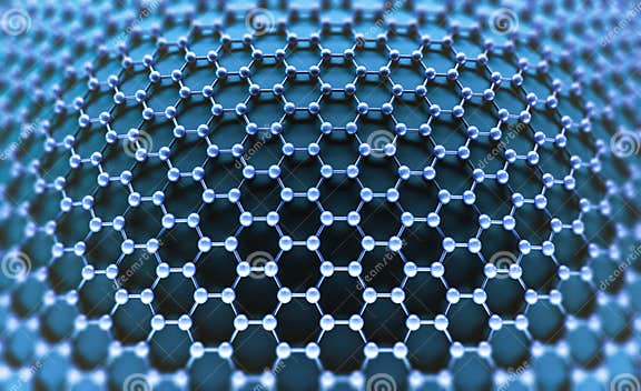 Crystallized Carbon Hexagonal System Stock Illustration - Illustration ...