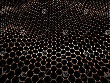 Crystallized Carbon Hexagonal System Stock Illustration - Illustration ...