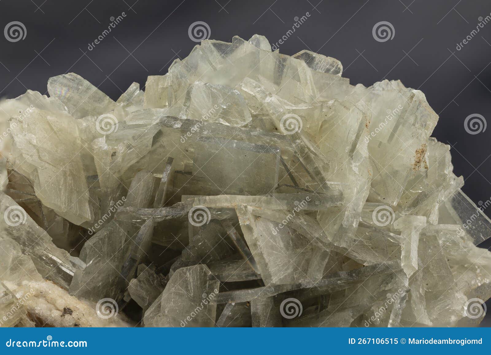 Crystallized Sample of Baryte, Sulfate Mineral Stock Image - Image of ...