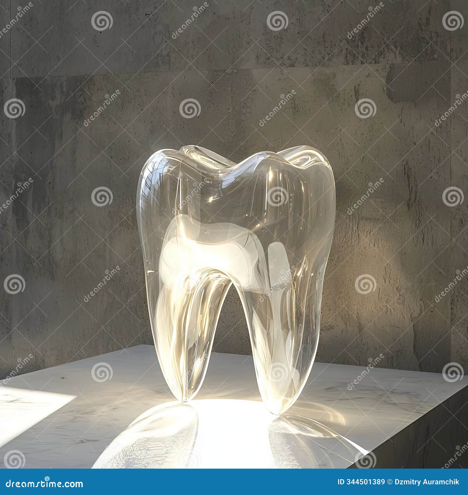 Crystallized Teeth with Sparkling Lights, Resembling Decorative ...