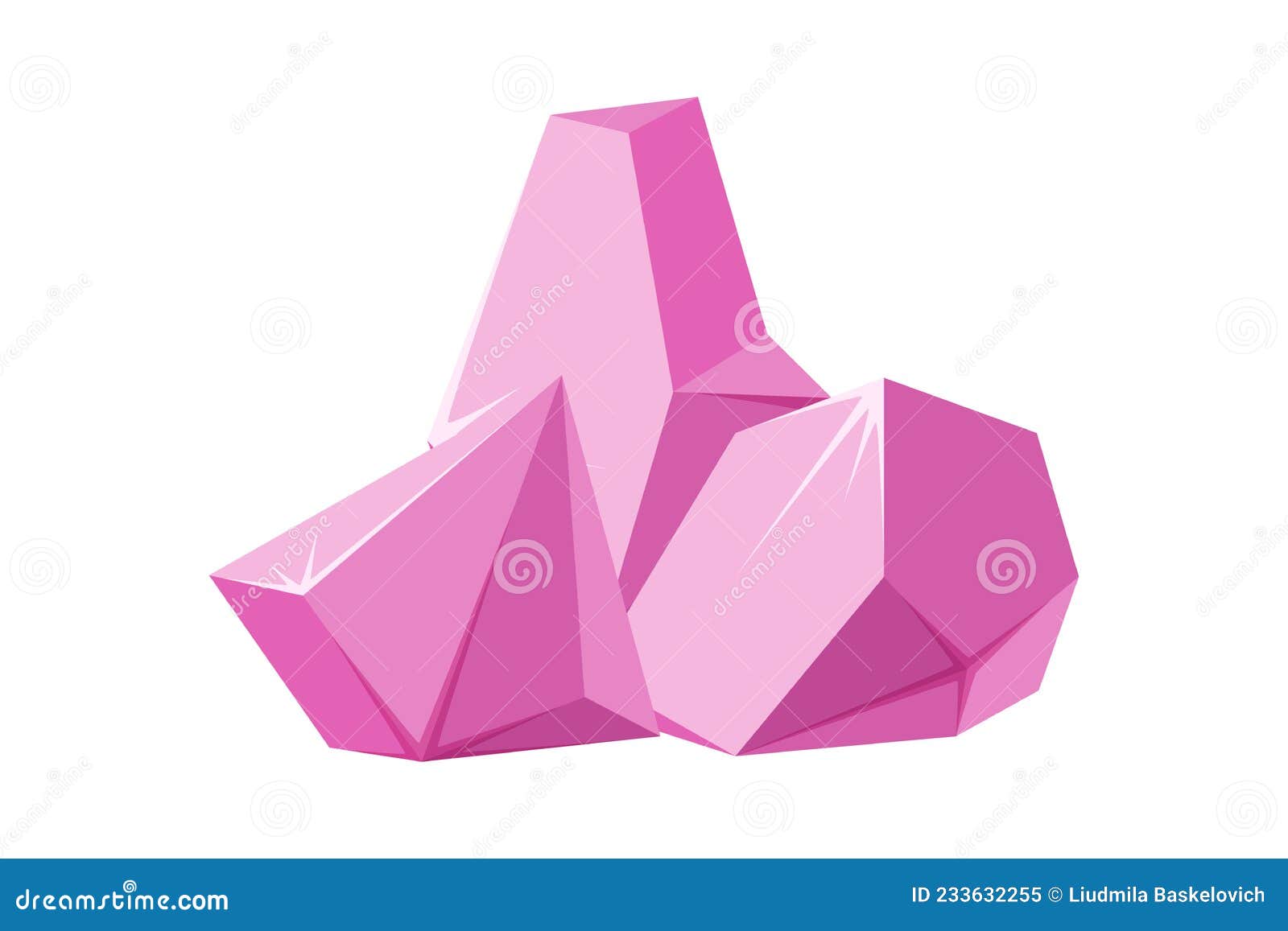 Crystals Broken into Pieces. Smashed Ruby Crystals. Broken Gemstones or ...