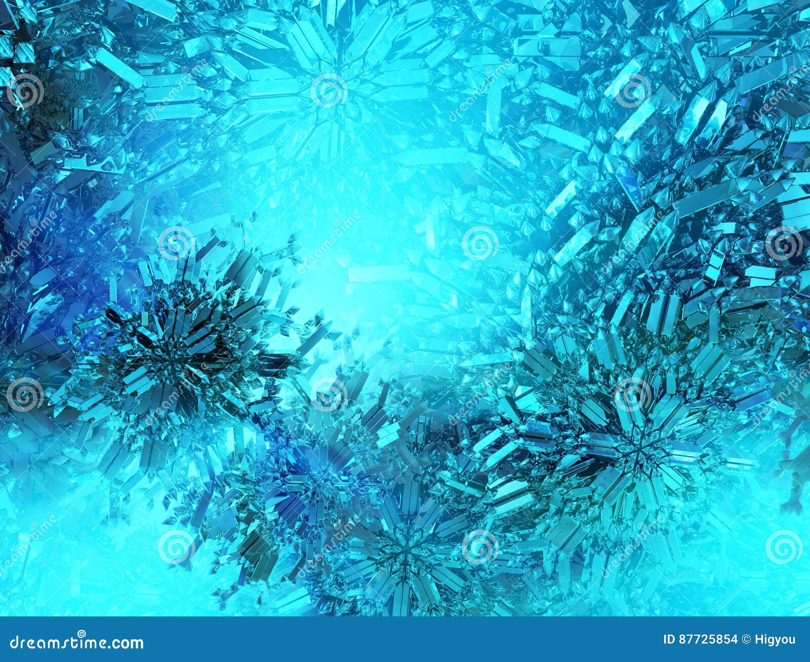 Crystals Cyan stock illustration. Illustration of glass - 87725854
