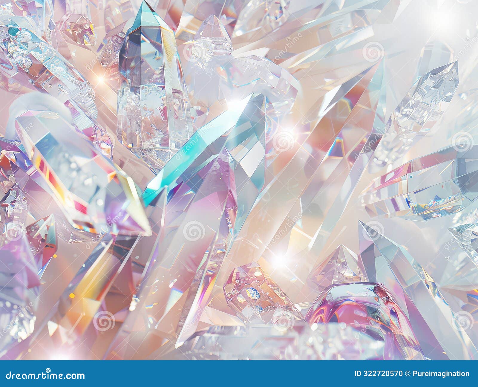 Mesmerizing Rainbow Abstract 3d Perspective Geometric Pattern With A ...