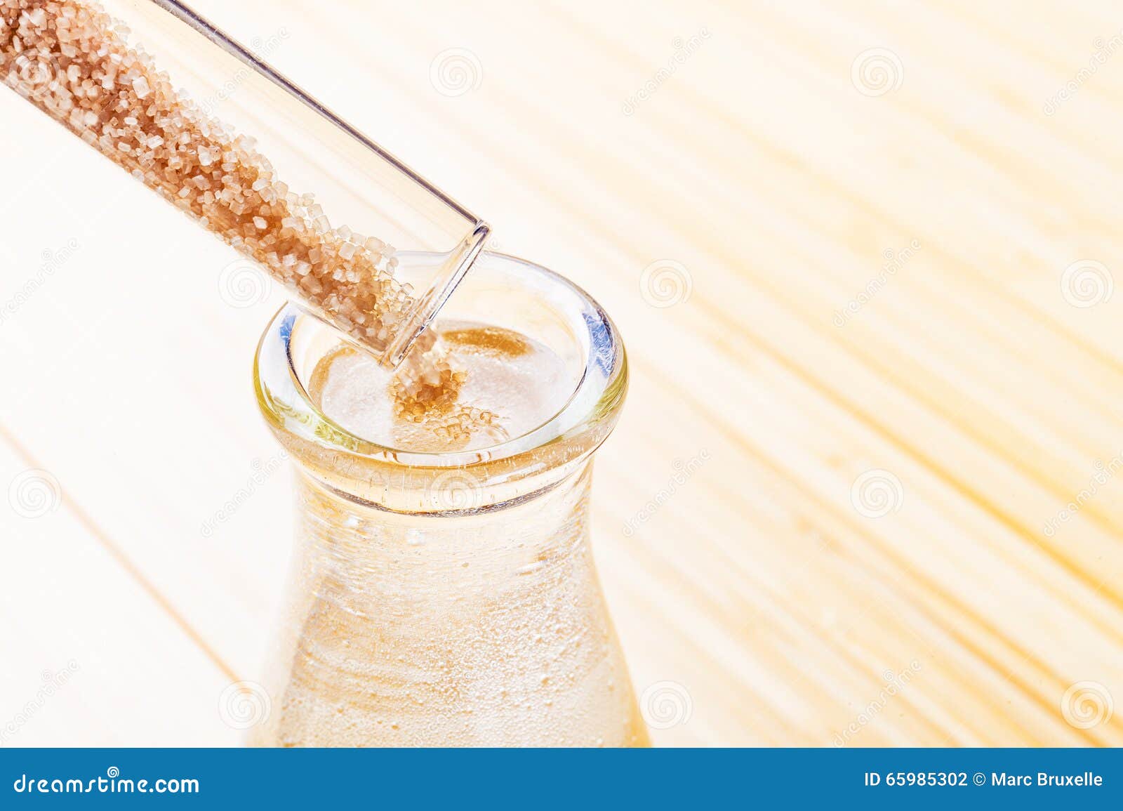 Crystals Falling into a Flask Stock Photo - Image of falling, copyspace ...