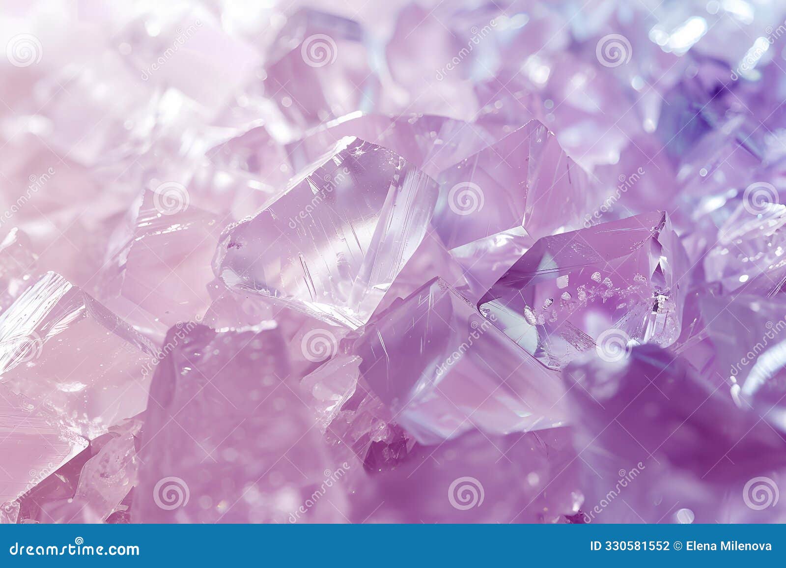 Crystals on Pastel Background Stock Photo - Image of mystical, radiant ...