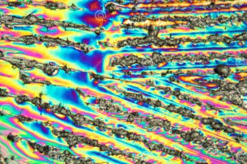 Crystals of Potassium Nitrate Under the Microscope Stock Image - Image ...