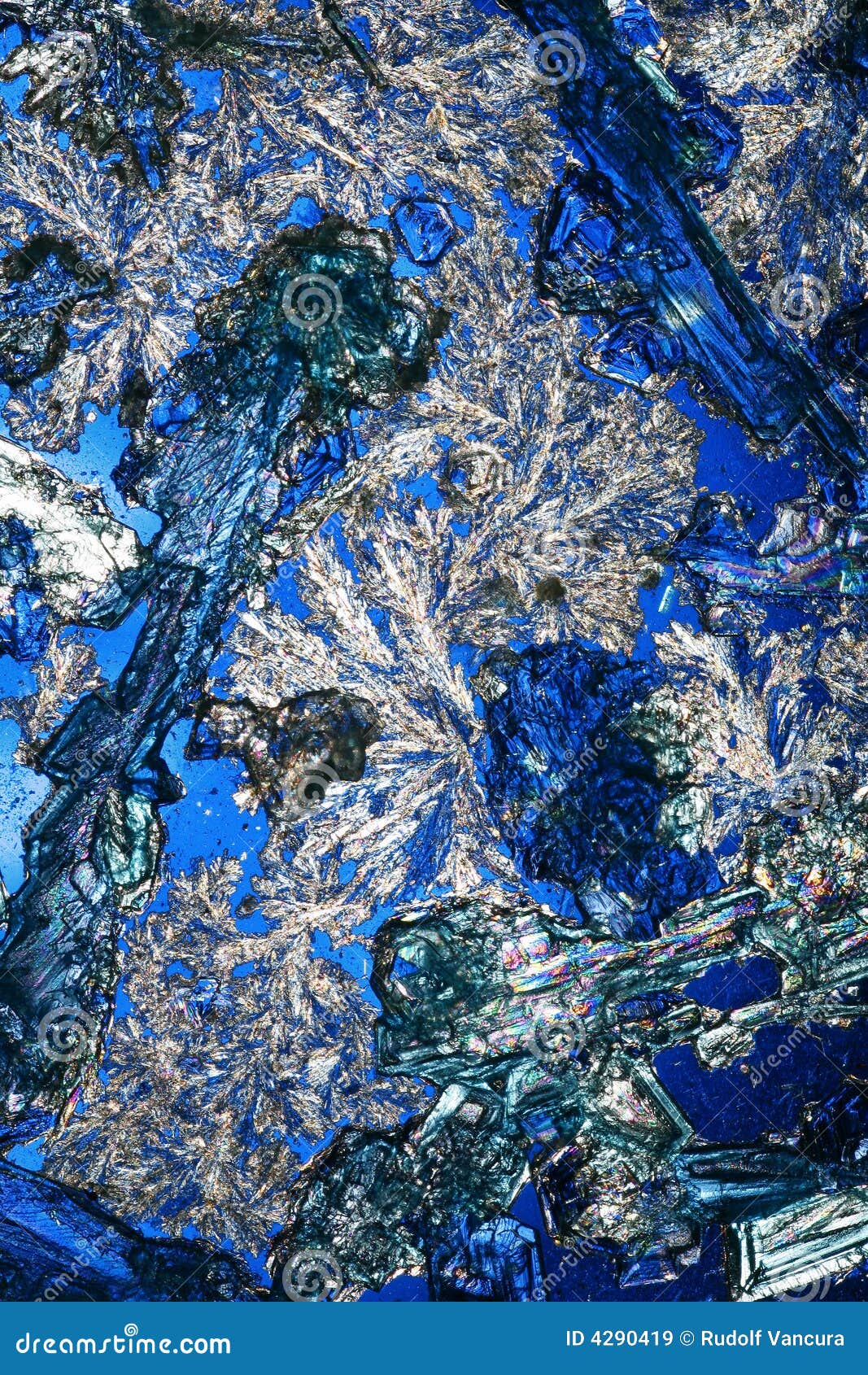 Crystals on Royal Blue stock image. Image of canvas, crystals - 4290419