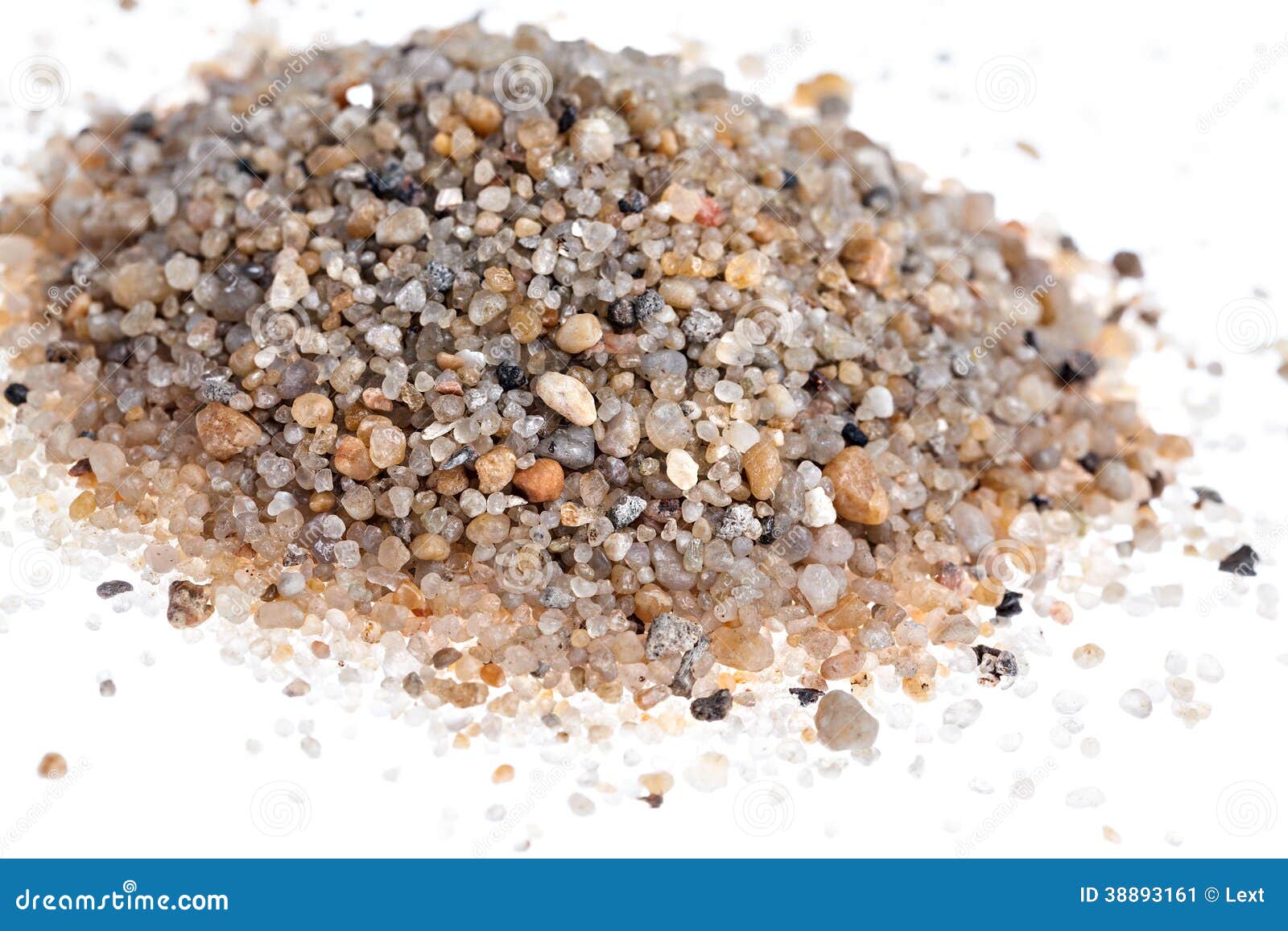 Crystals of Sea Sand Large , Isolated Stock Image - Image of natural ...