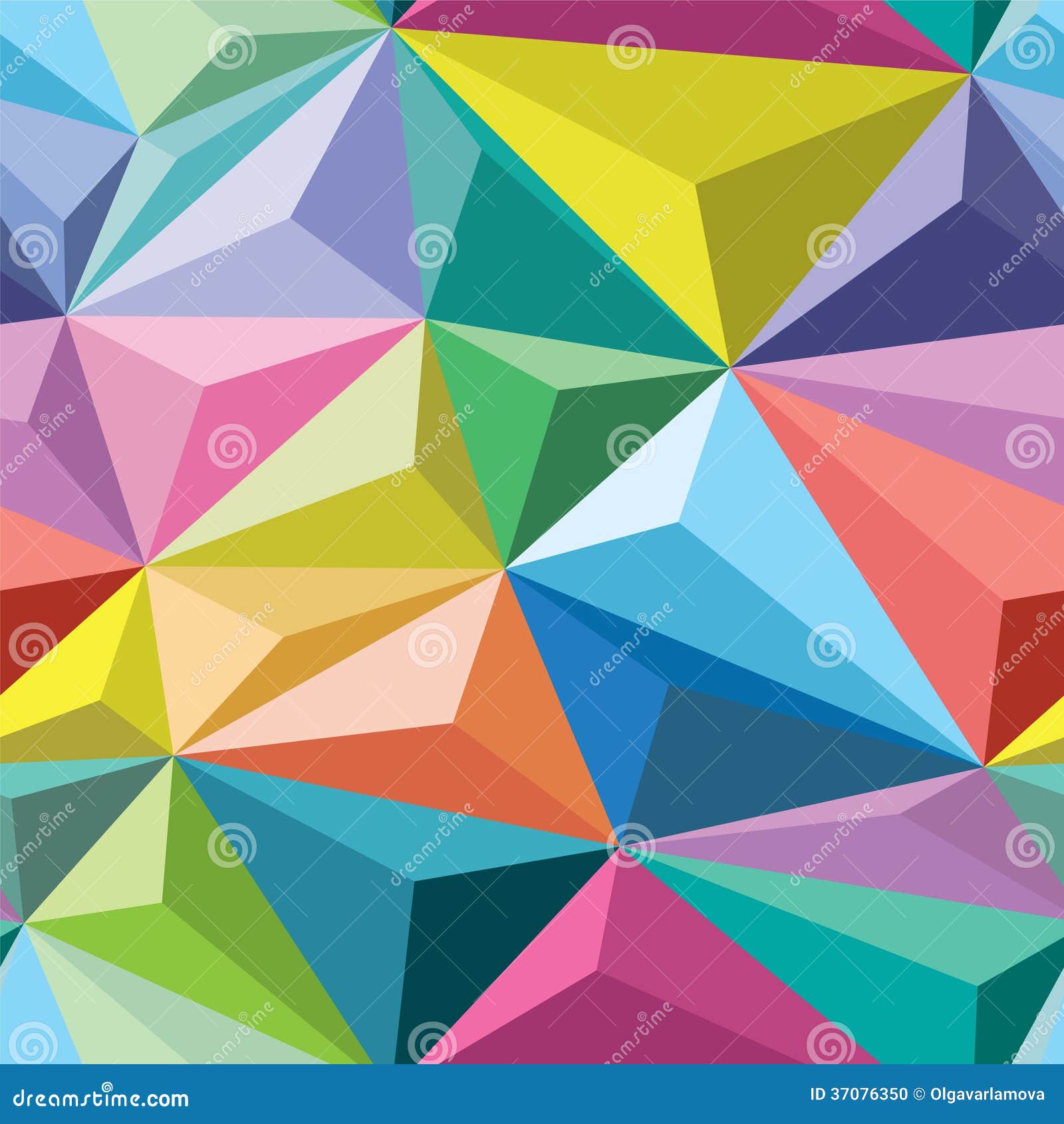 Crystals Seamless Pattern stock vector. Illustration of abstract - 37076350