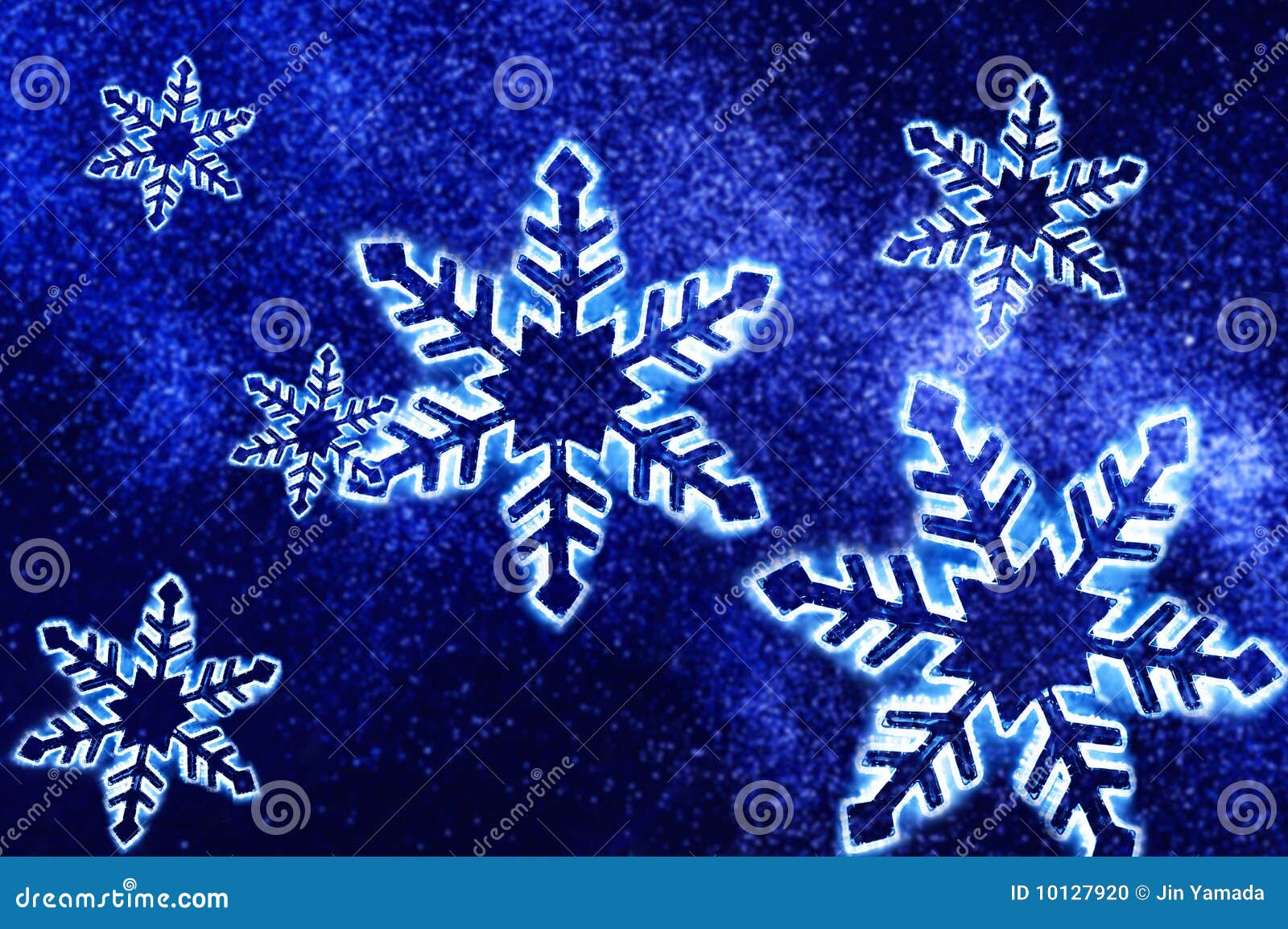 Crystals of snow stock photo. Image of december, cold - 10127920