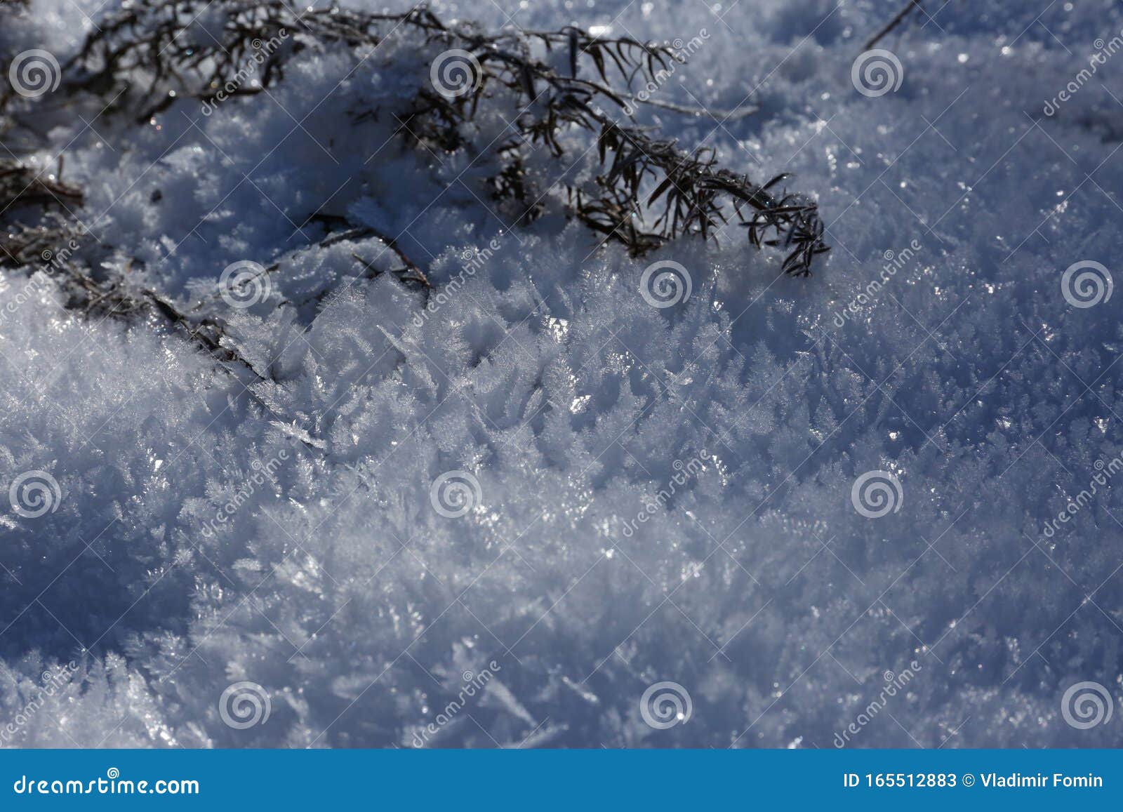 Crystals of snow. stock image. Image of crystals, winter - 165512883