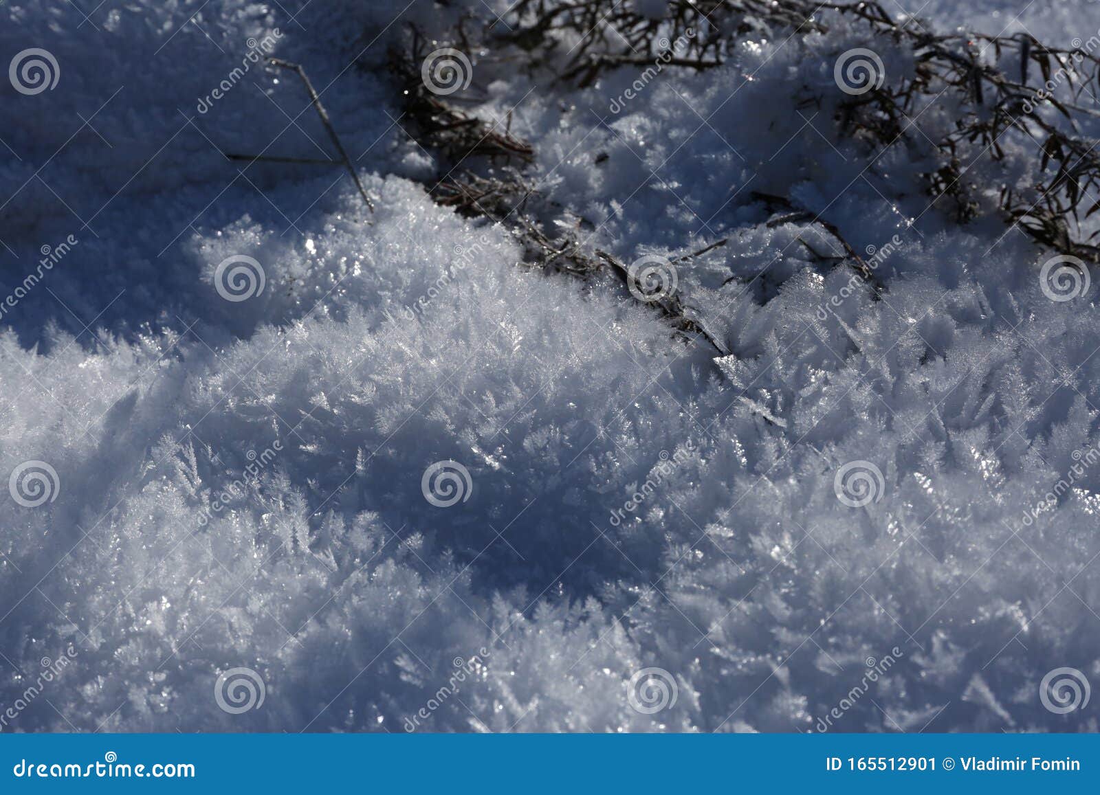 Crystals of snow. stock image. Image of crystals, white - 165512901
