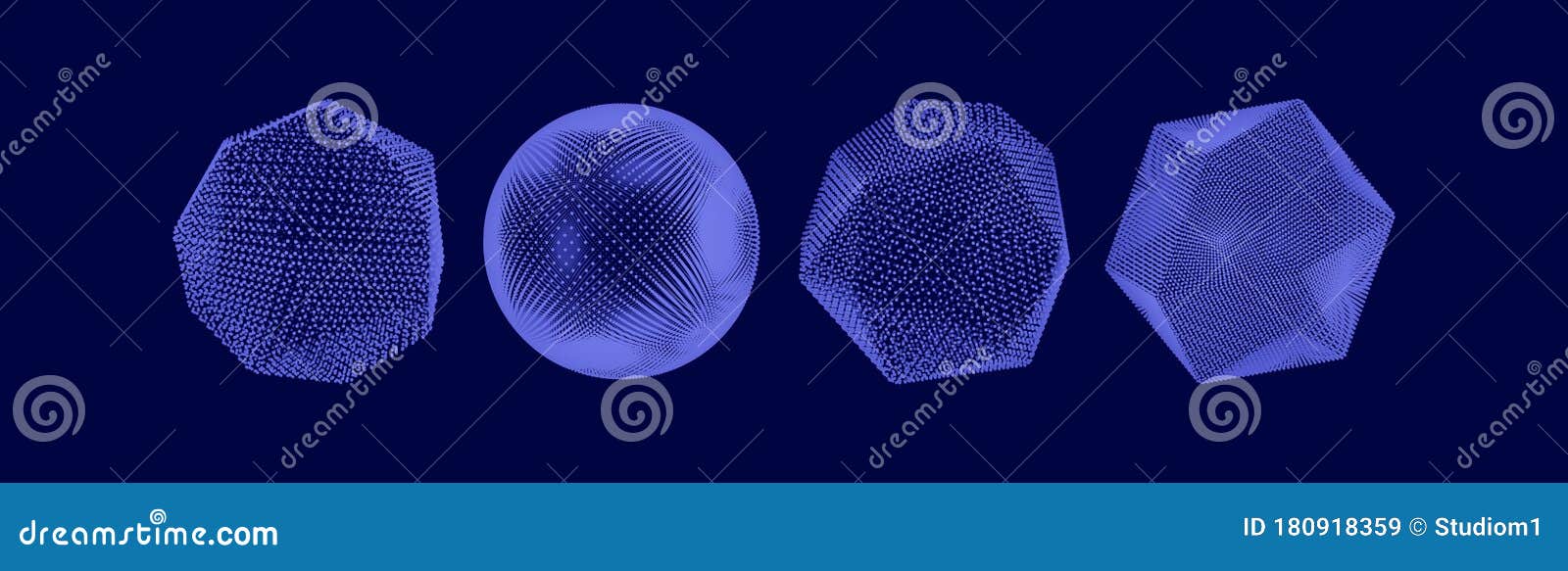 Crystals and Spheres Consisting of Small Particles. Objects with Dots ...