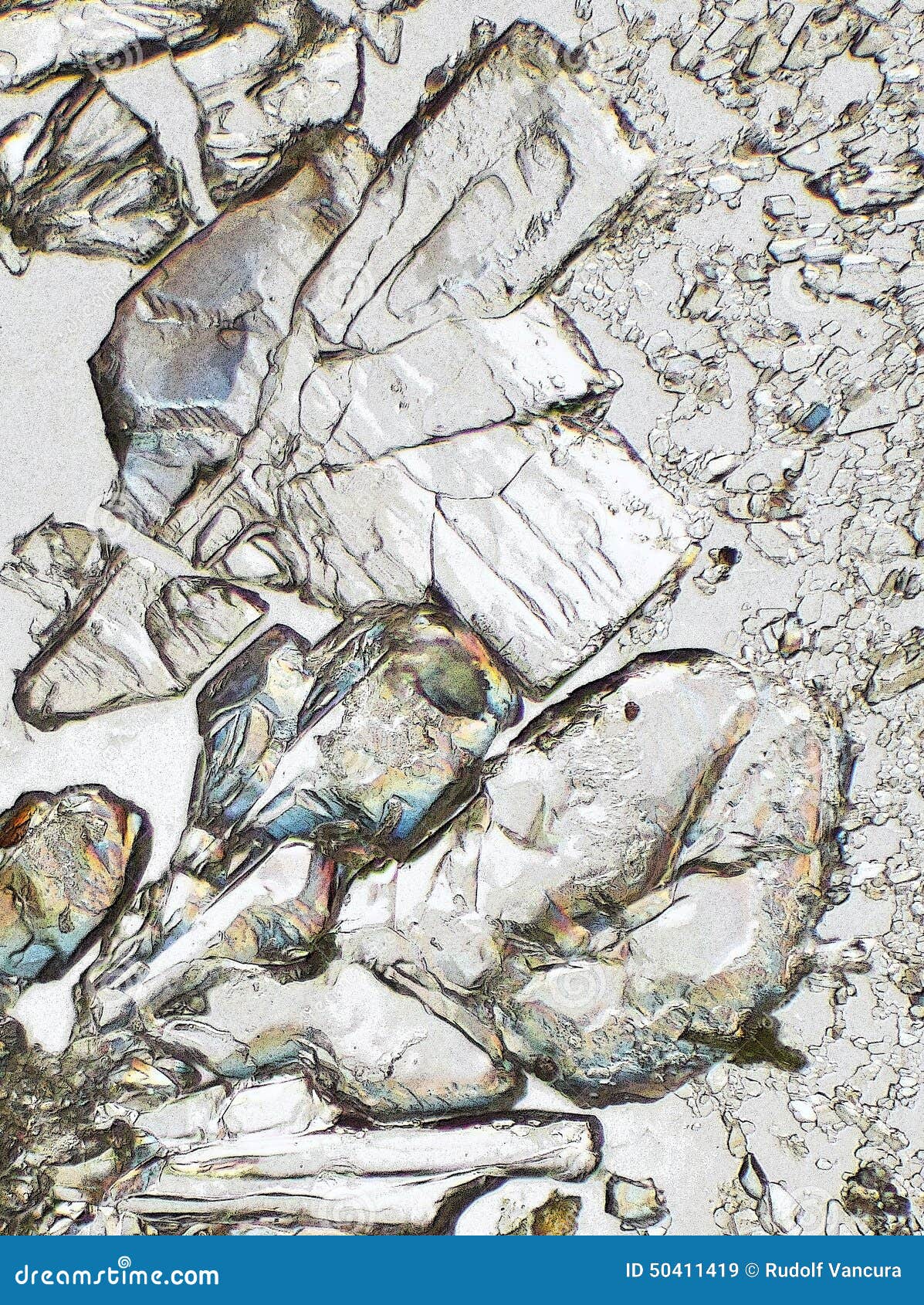 Crystals under Microscope stock image. Image of crystals - 50411419