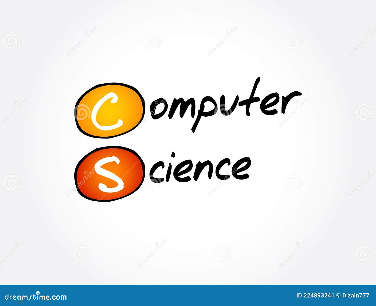 CS - Computer Science Acronym, Technology Concept Background Stock ...