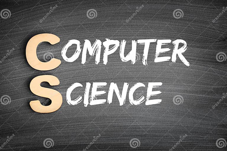 CS - Computer Science Acronym, Technology Concept on Blackboard Stock ...
