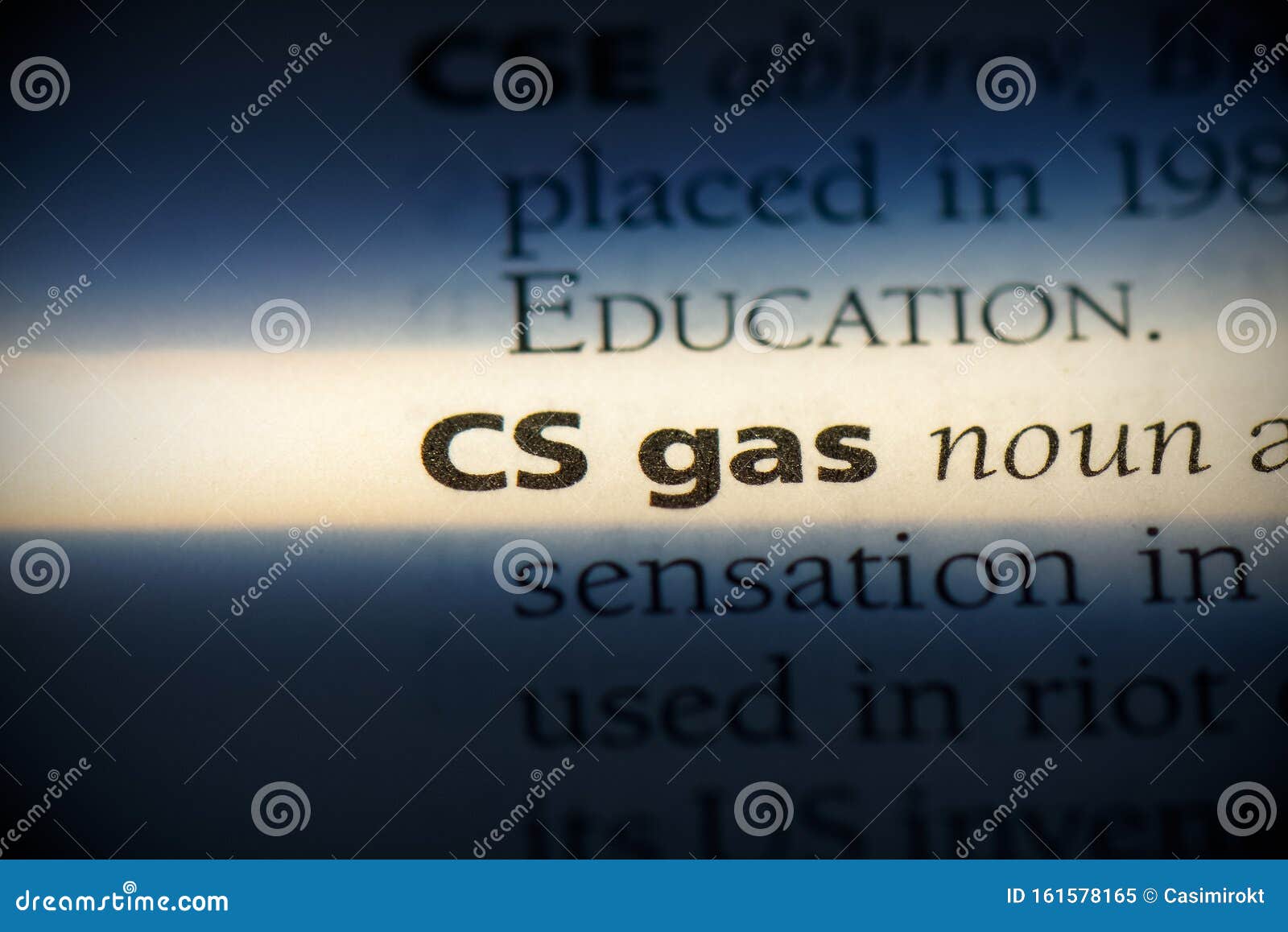 Cs gas stock image. Image of writing, paper, focus, highlighted - 161578165