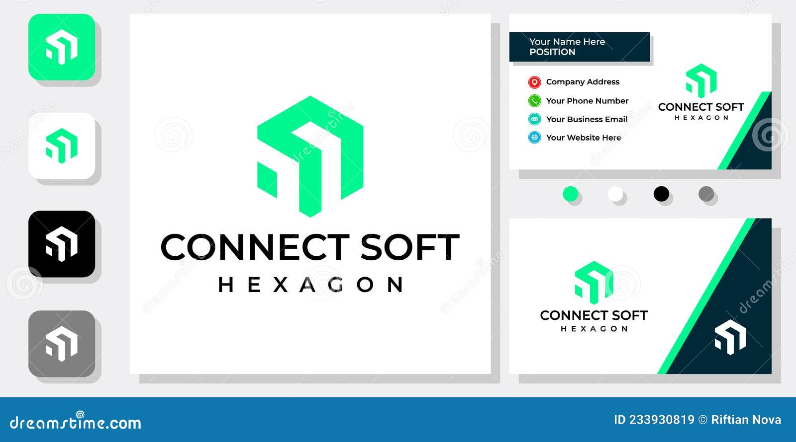 CS hexagon logo stock vector. Illustration of environmental - 233930819