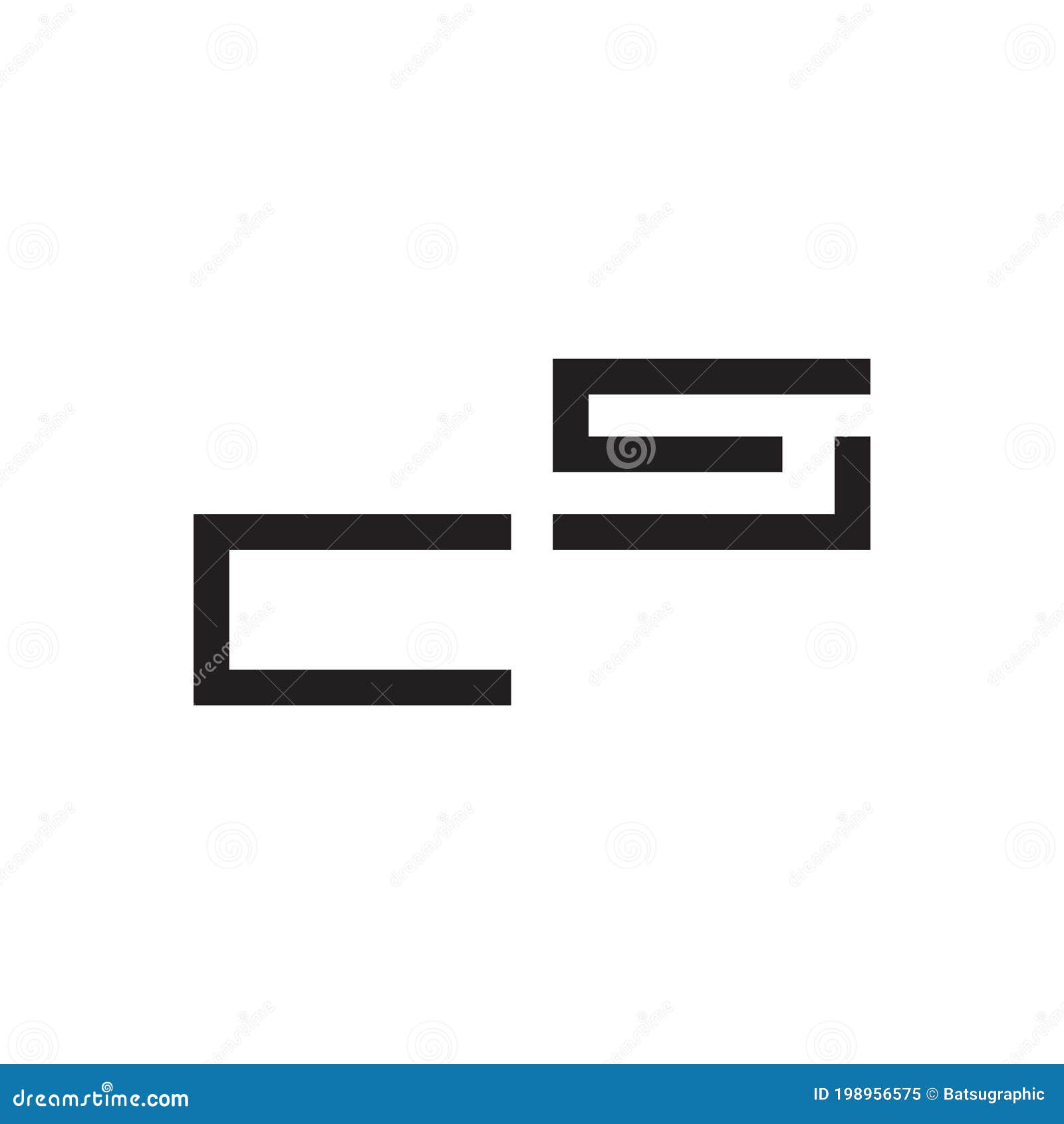 Cs Initial Letter Vector Logo Icon Stock Vector - Illustration of ...