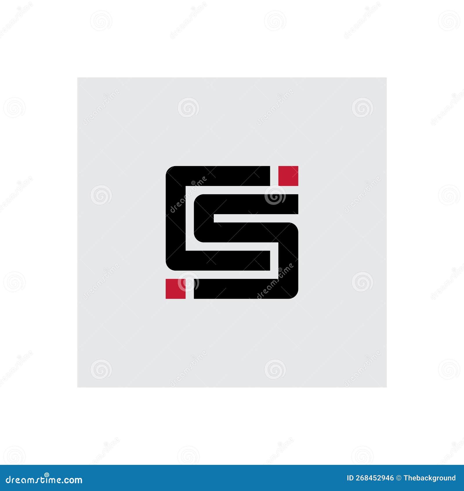 CS - Initials or Logo with Dots. Vector Design Element or Icon. C and S ...