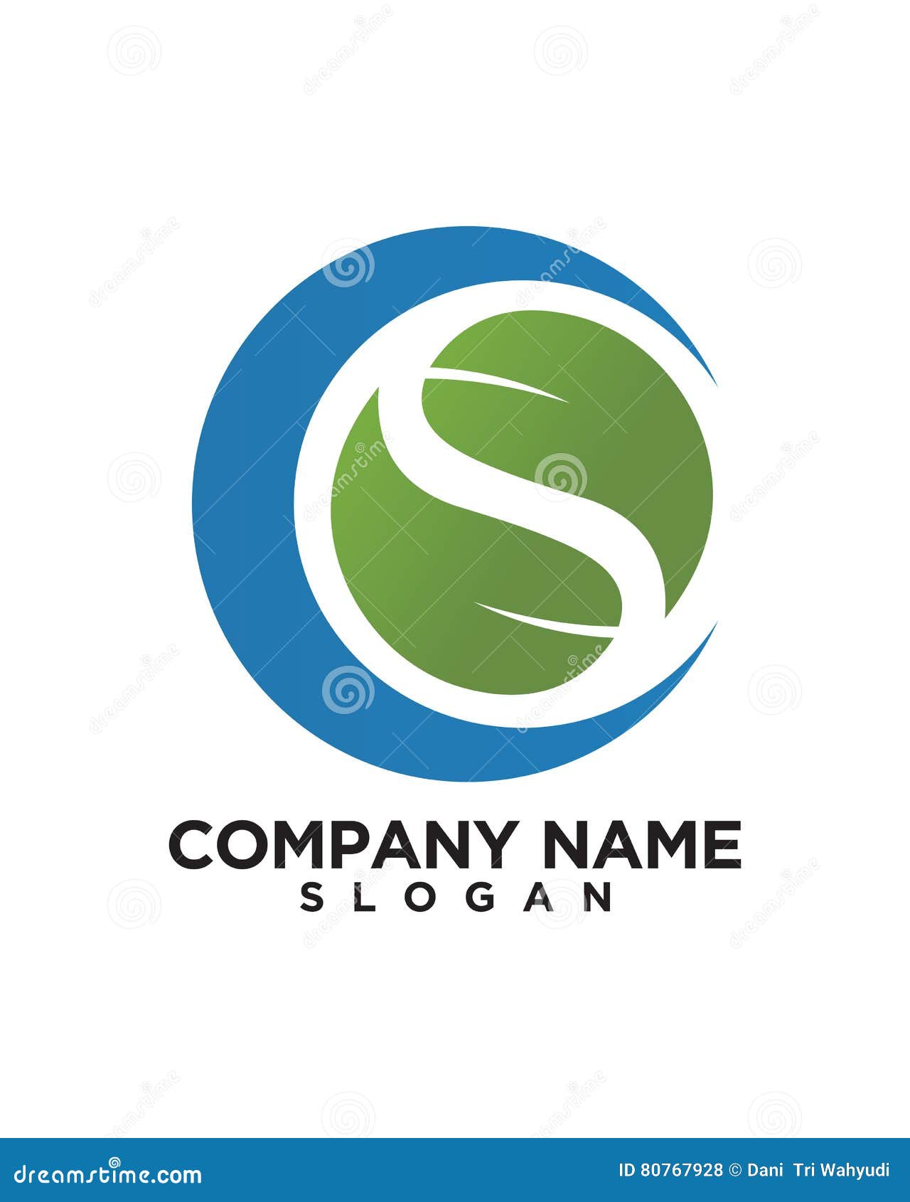 CS Leaf Initial Business Insurance Abstract Stock Vector - Illustration ...