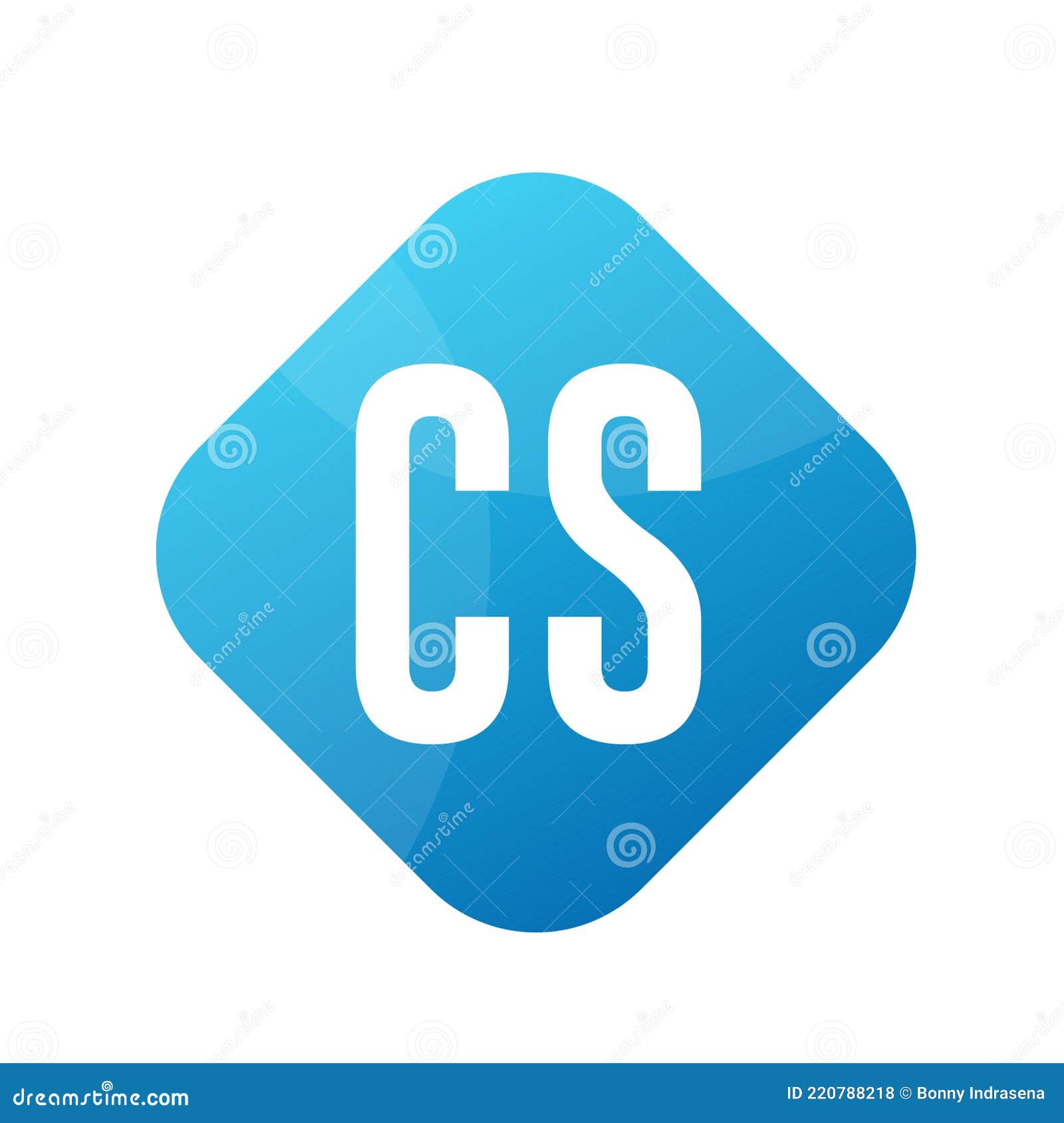 CS Letter Logo Design with Simple Style Stock Illustration ...