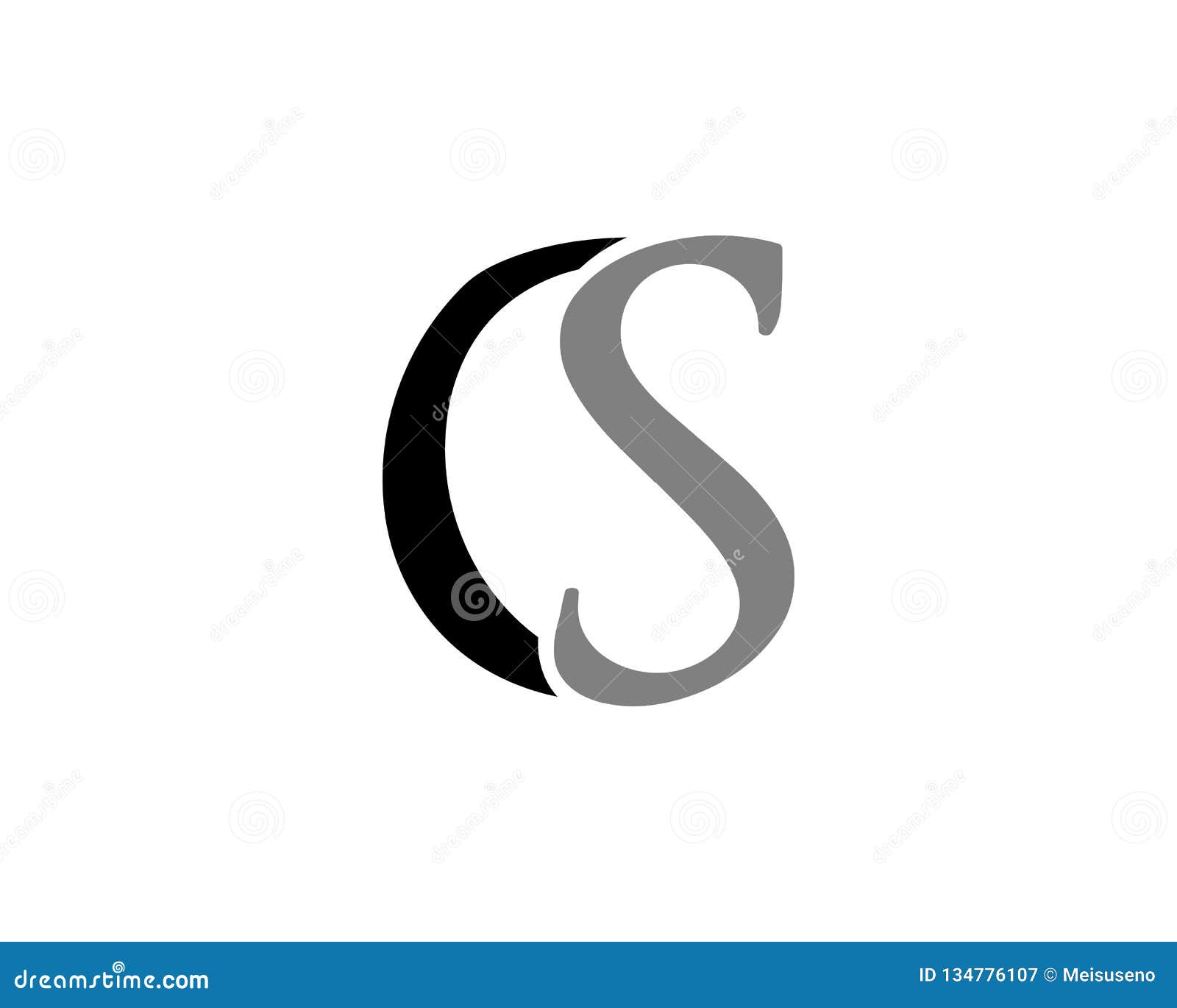 CS Letter Logo Design Template Element Vector Stock Vector ...