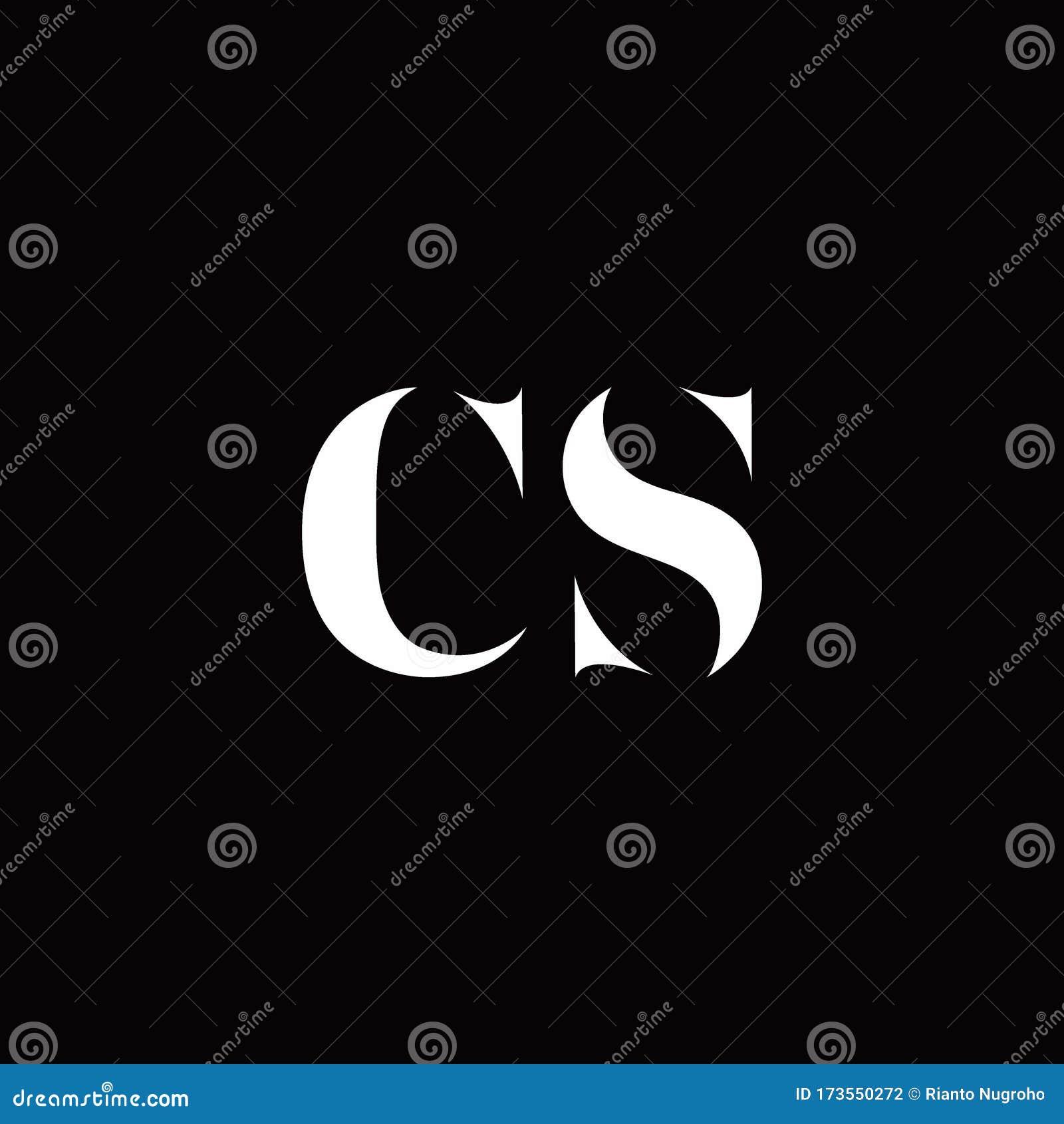 CS Logo Letter Initial Logo Designs Template Stock Vector ...