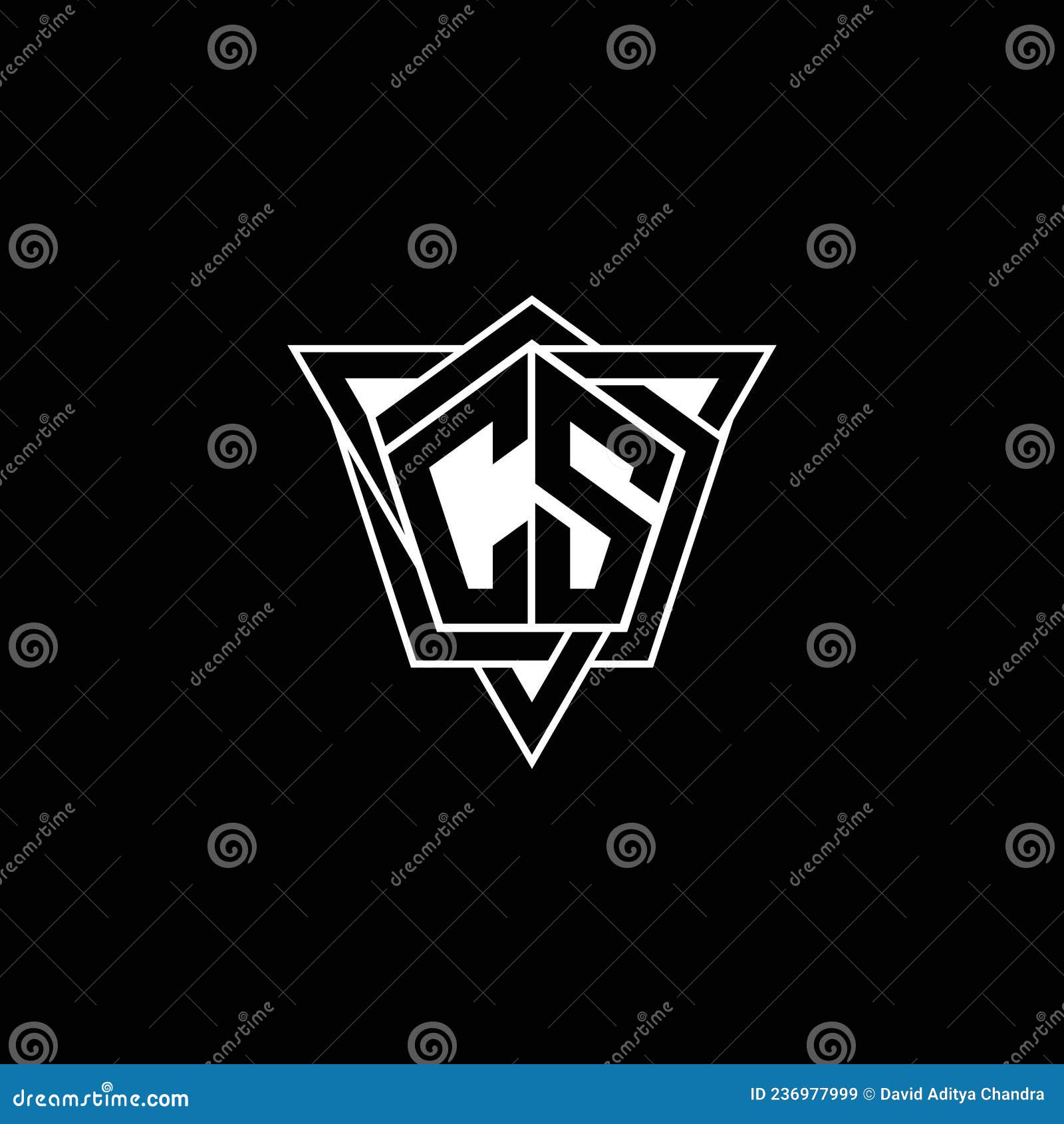 CS Logo Monogram Geometric Modern Design Stock Vector - Illustration of ...