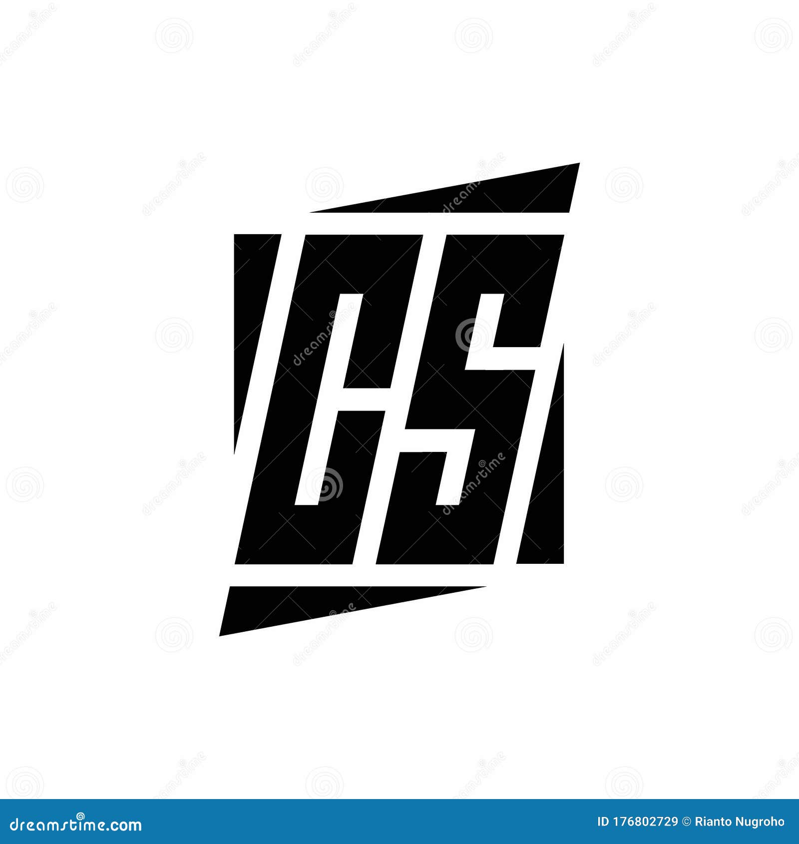 CS Logo Monogram with Modern Style Concept Design Template Stock ...