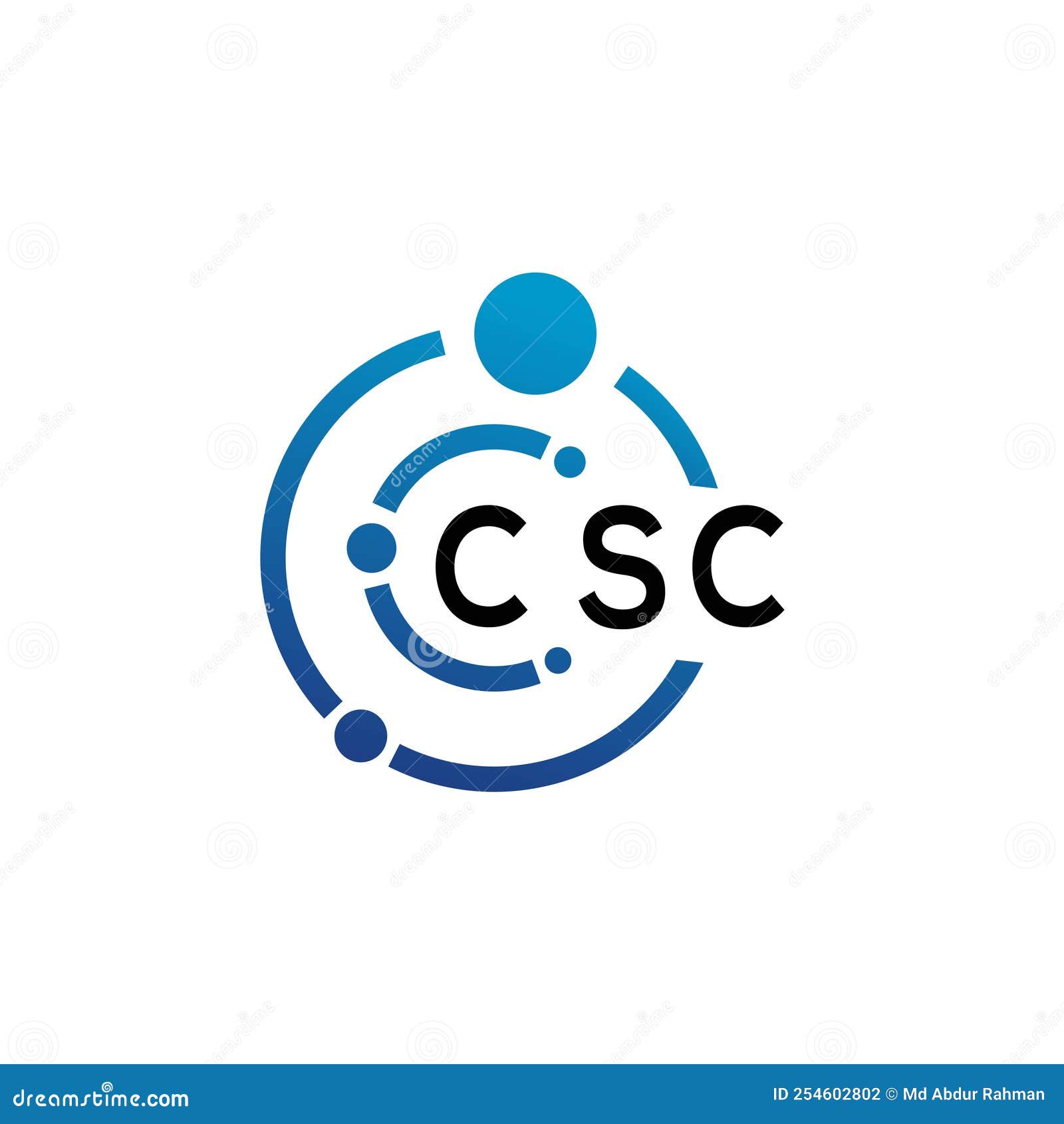 CSC Letter Logo Design on White Background. CSC Creative Initials ...