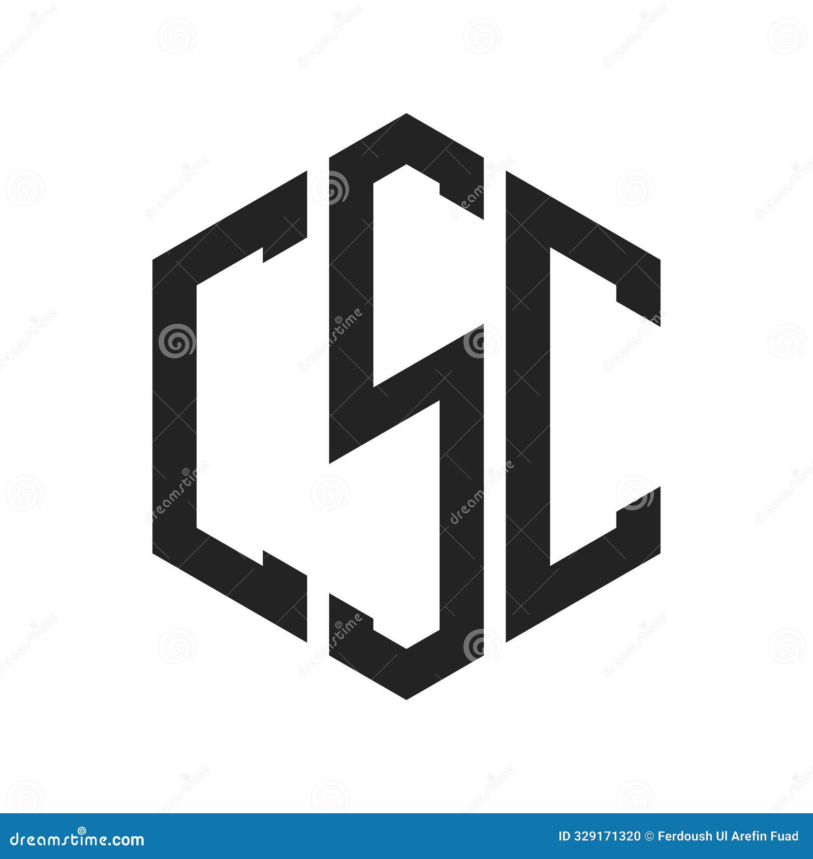 CSC Logo Design. Initial Letter CSC Monogram Logo Using Hexagon Shape ...