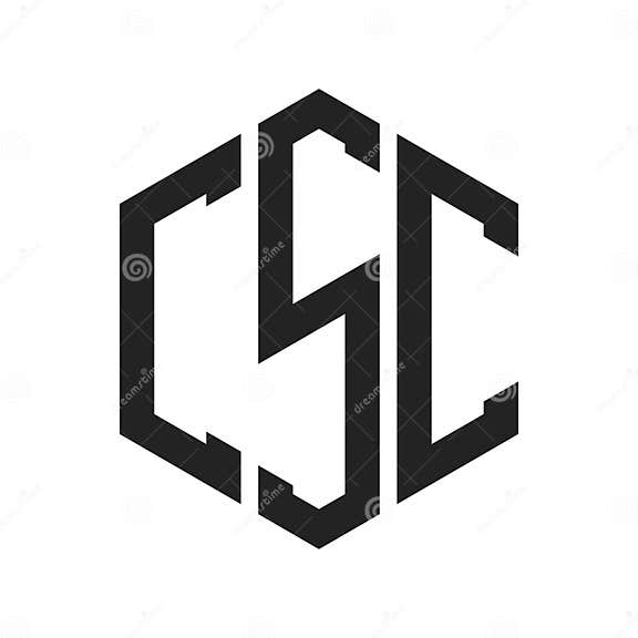 CSC Logo Design. Initial Letter CSC Monogram Logo Using Hexagon Shape ...